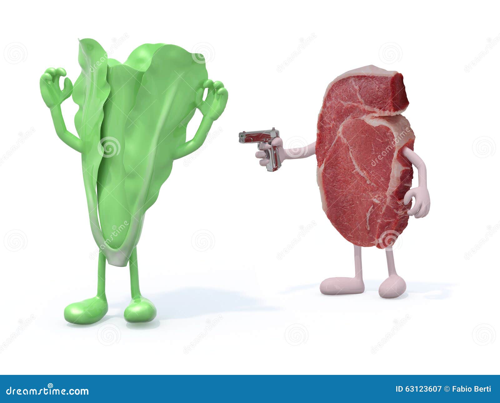 Meat vs vegetable stock illustration. Illustration of living - 63123607