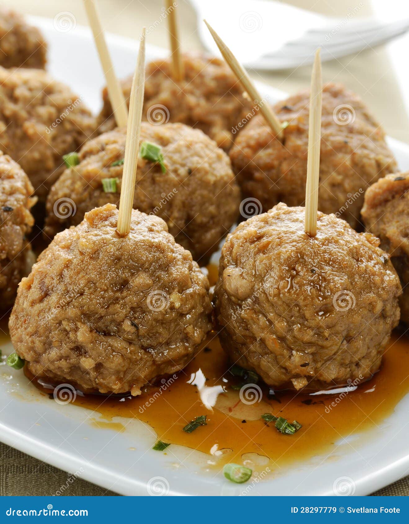 Meatball Appetizers stock image. Image of closeup, appetizer - 28297779