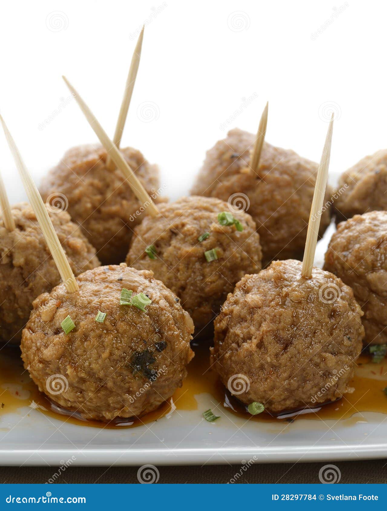 Meatball Appetizers stock photo. Image of plate, snack - 28297784