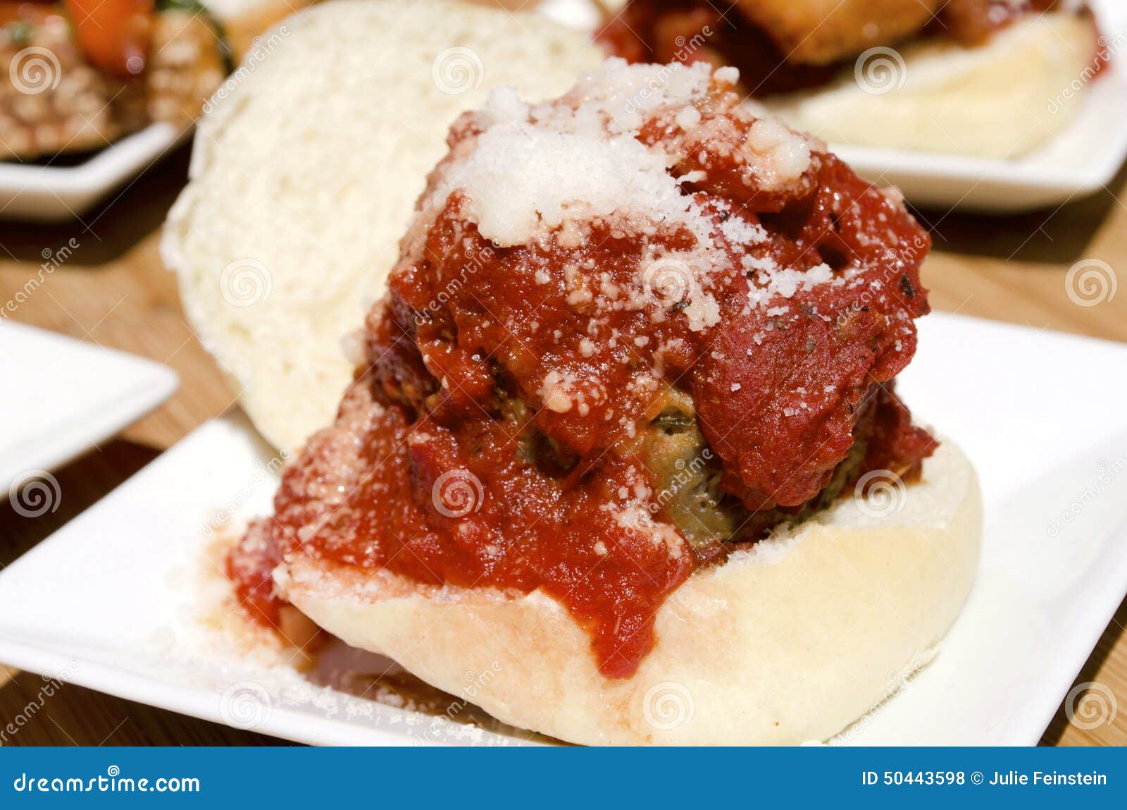 Meatball Sandwich stock photo. Image of lunch, bread - 50443598