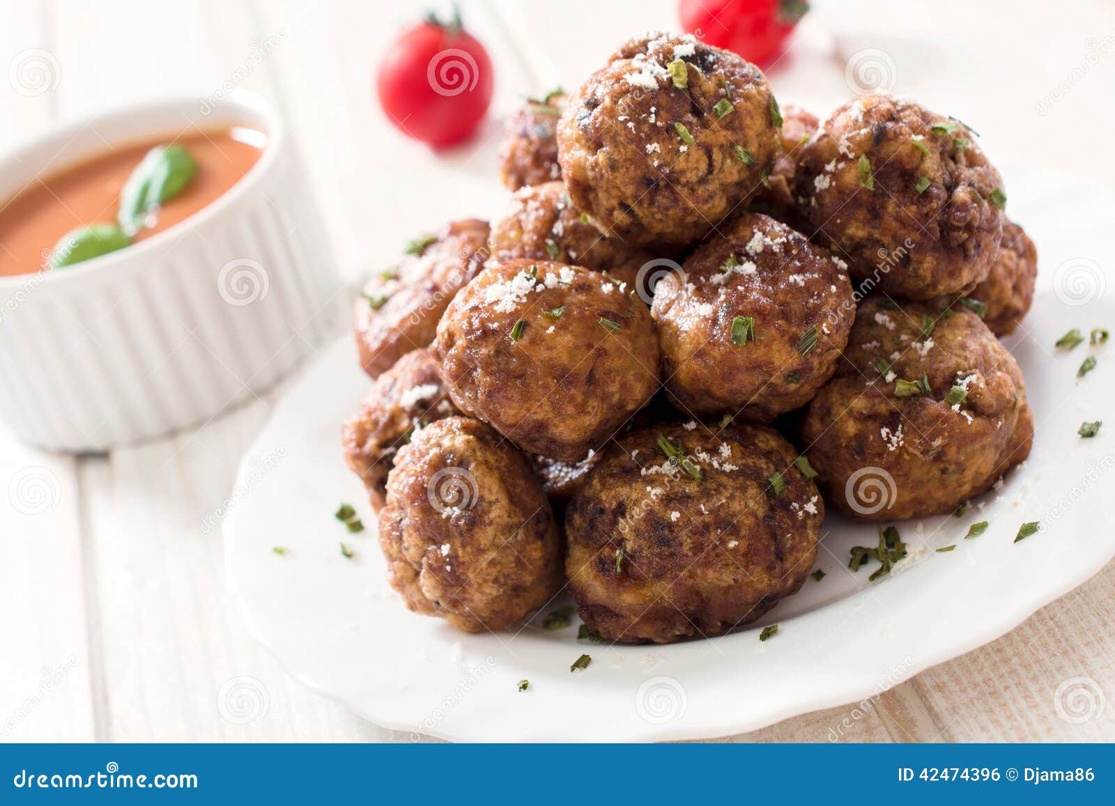 Meatballs in plate stock photo. Image of culture, meal - 42474396