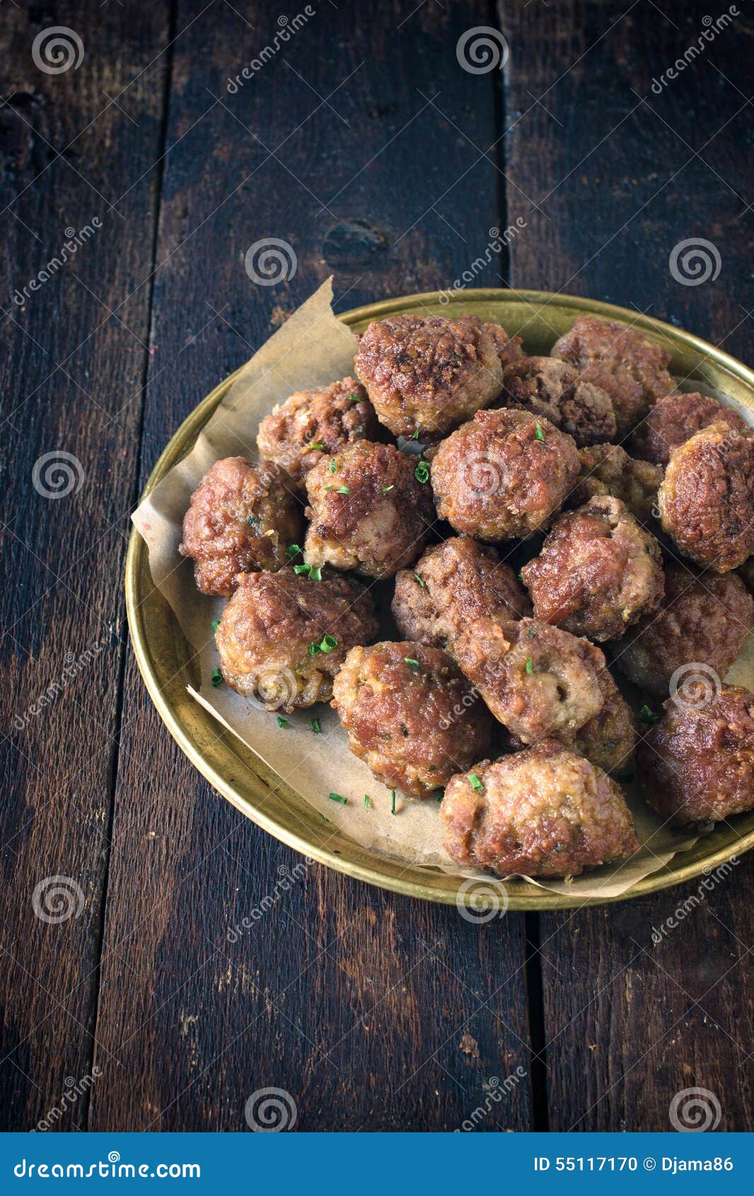 Meatballs in the plate stock photo. Image of meat, meal - 55117170