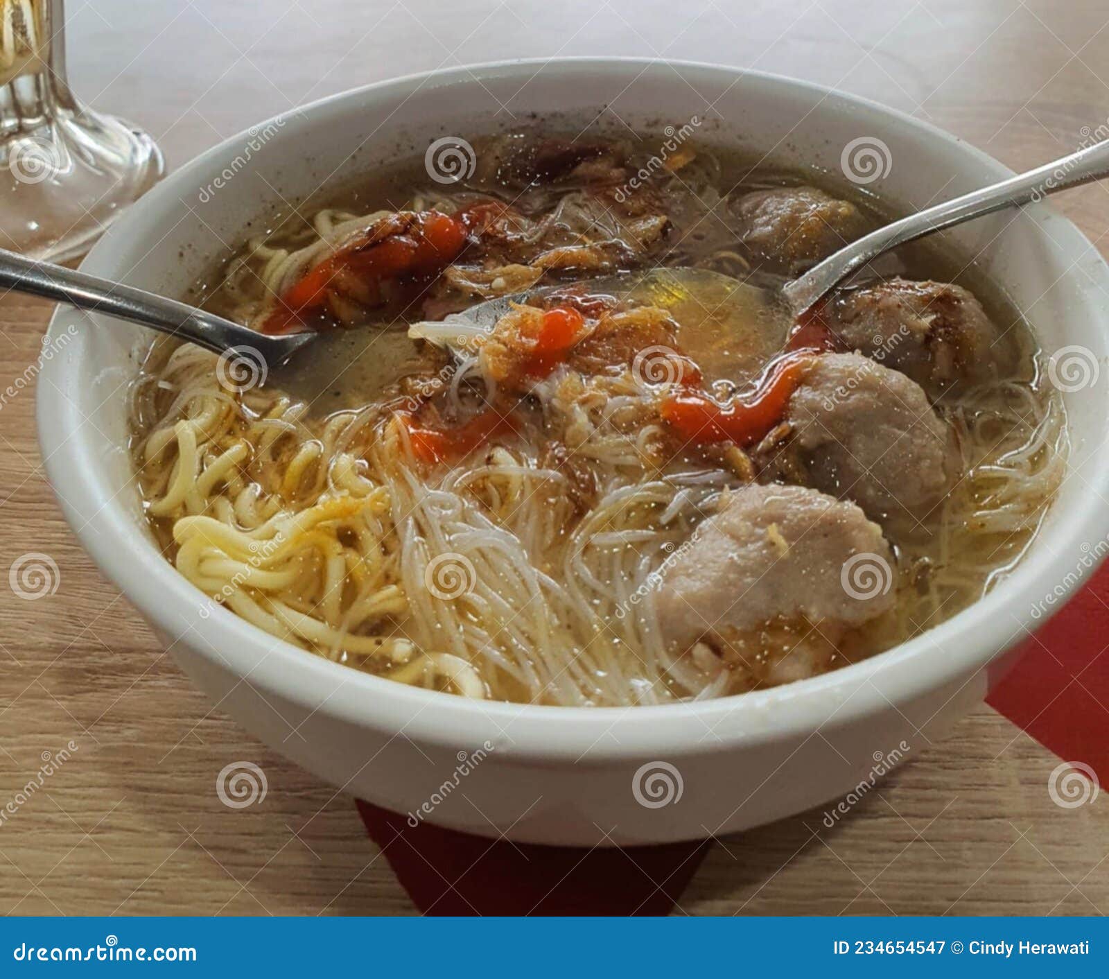 A Typical Indonesian Snack Called Fried Banana And Topped With ...