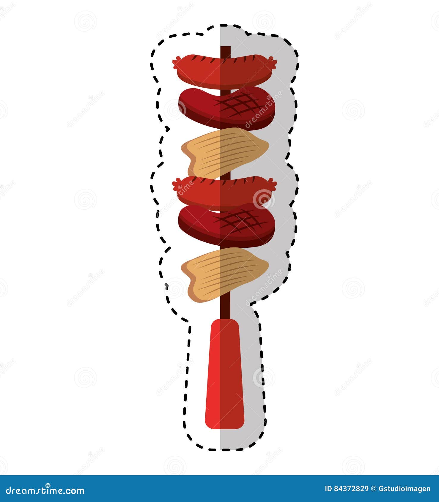 Meatloaf fast food icon stock illustration. Illustration of fresh ...