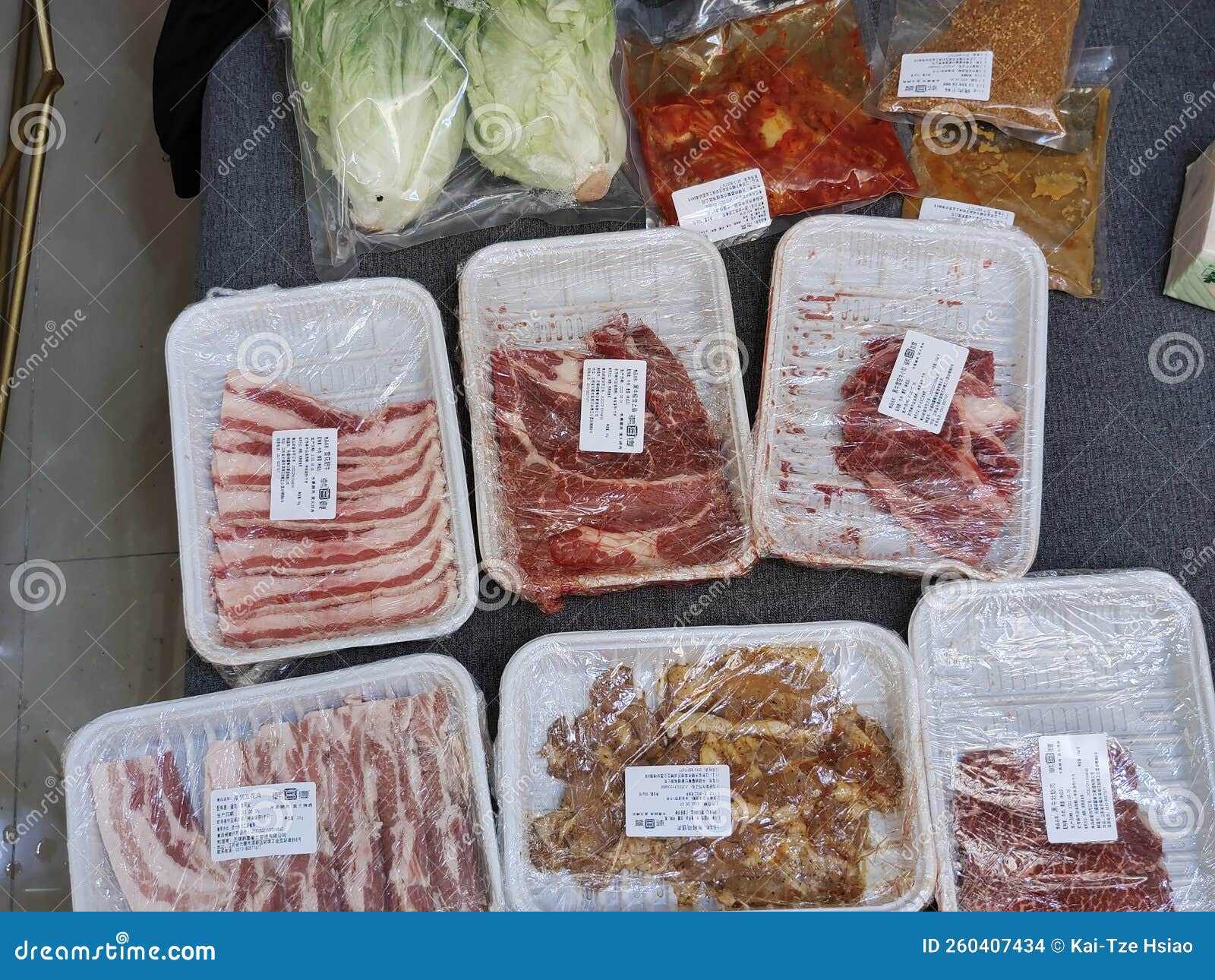 Meats Prepared for Barbecue Editorial Stock Image - Image of prepared ...