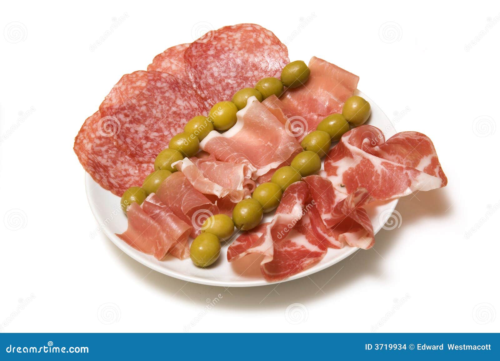 Meaty Tapas plate stock photo. Image of spanish, delicious - 3719934