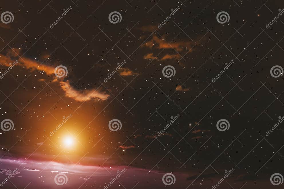 Mebula e stelle immagine stock. Immagine di profondo - 64561665