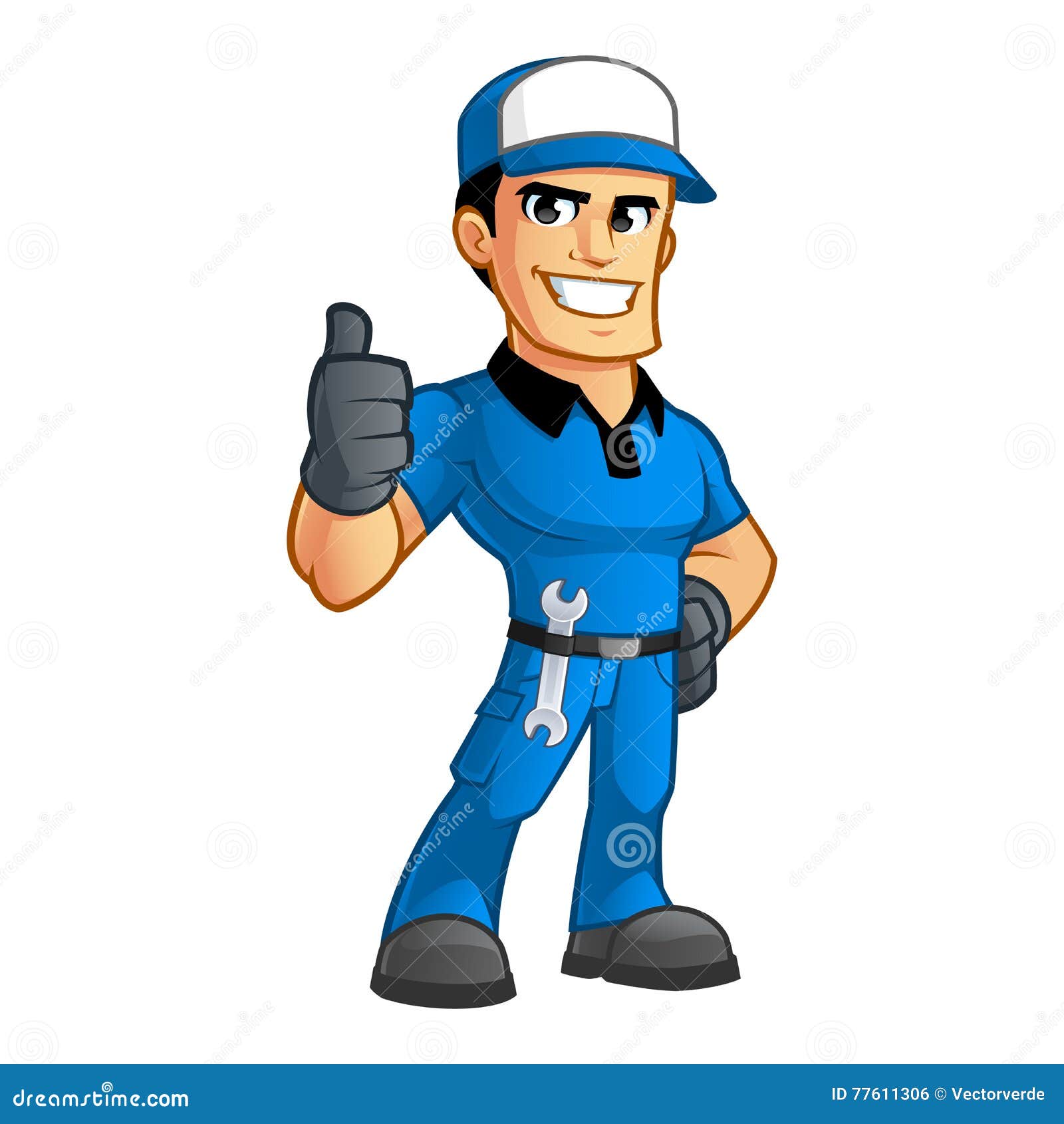 Mecânico ilustração do vetor. Ilustração de reparo, cartoon - 77611306