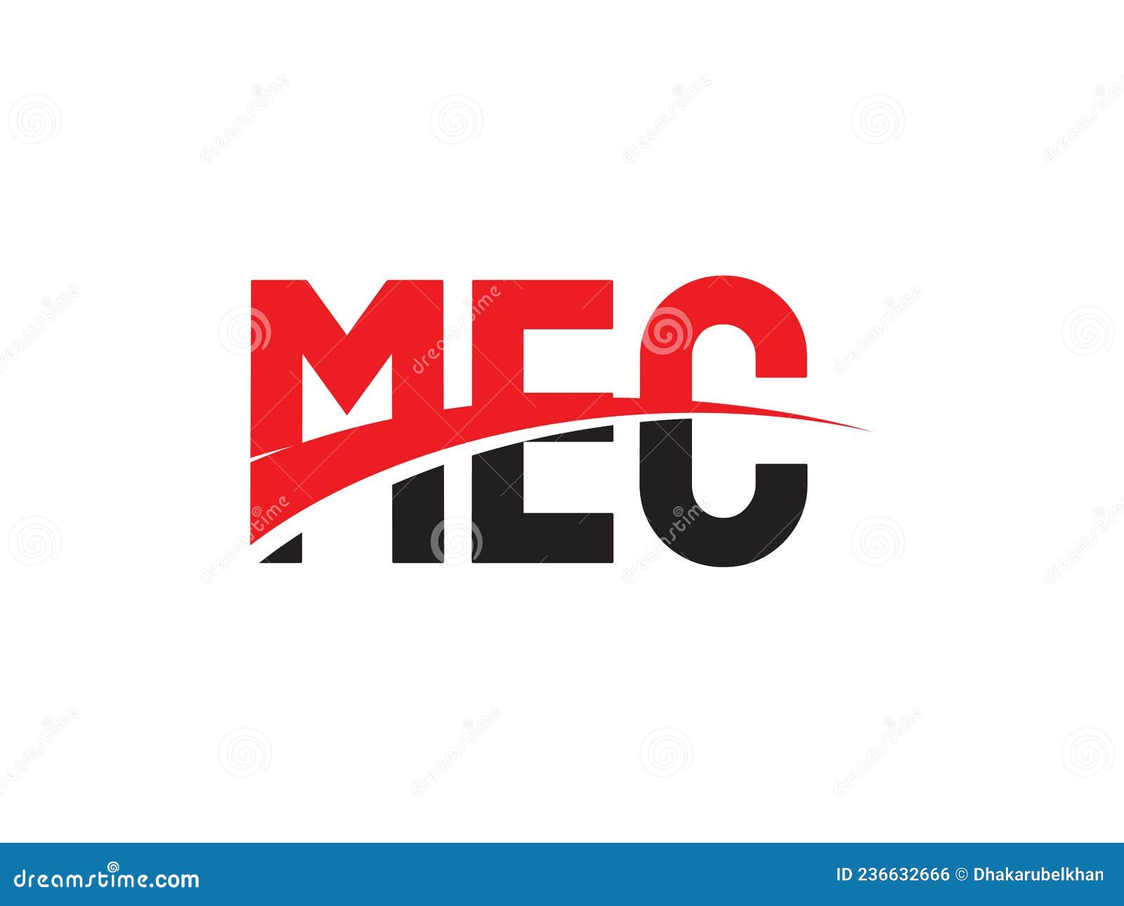 MEC Letter Initial Logo Design Stock Vector - Illustration of banner ...