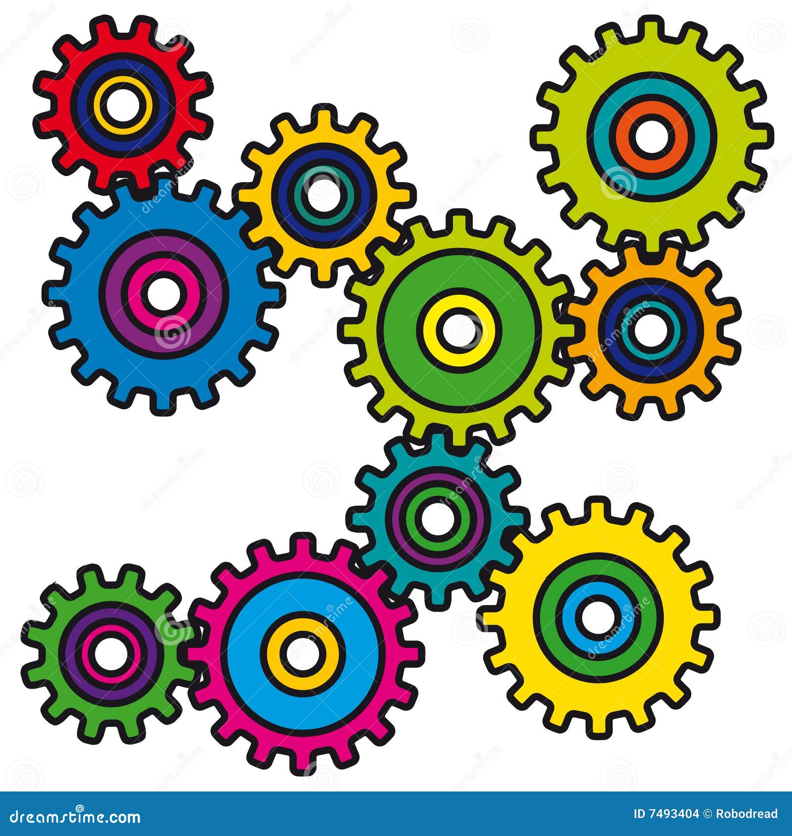 Mecanismo (vector) ilustración del vector. Ilustración de engranaje ...