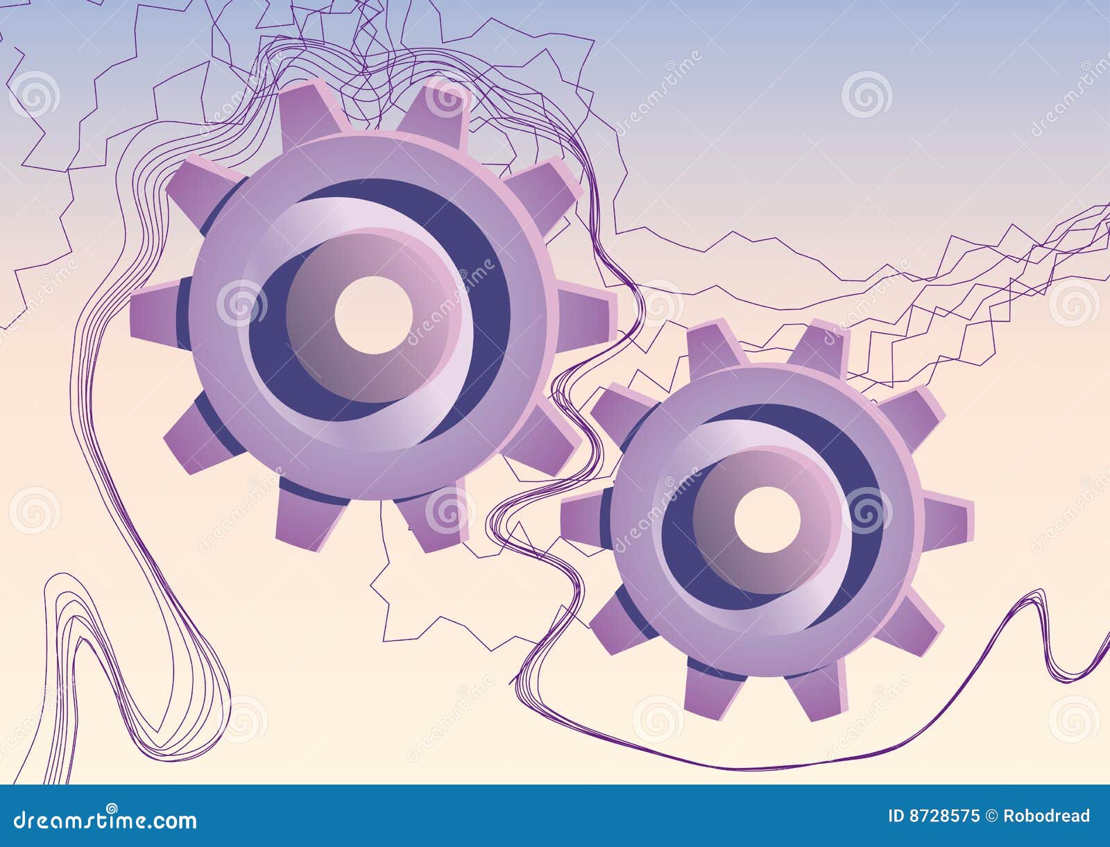 Mecanismo (vector) ilustración del vector. Ilustración de idea - 8728575