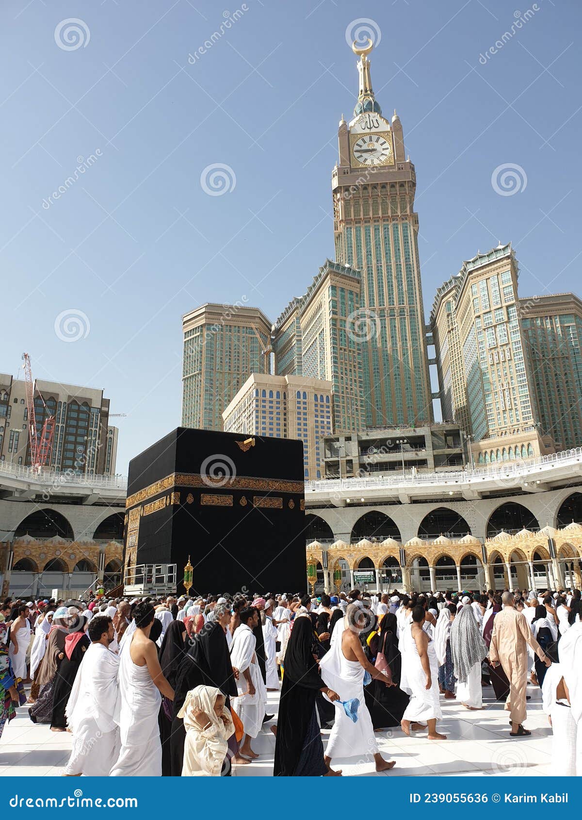 MECCA Kaaba afternoon editorial photo. Image of landmark - 239055636