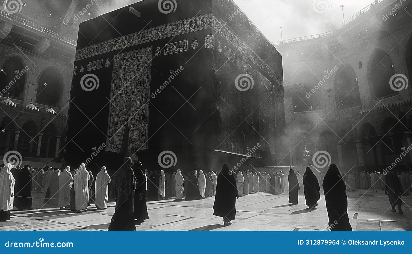 Mecca landscape on kaaba stock illustration. Illustration of ramadan ...