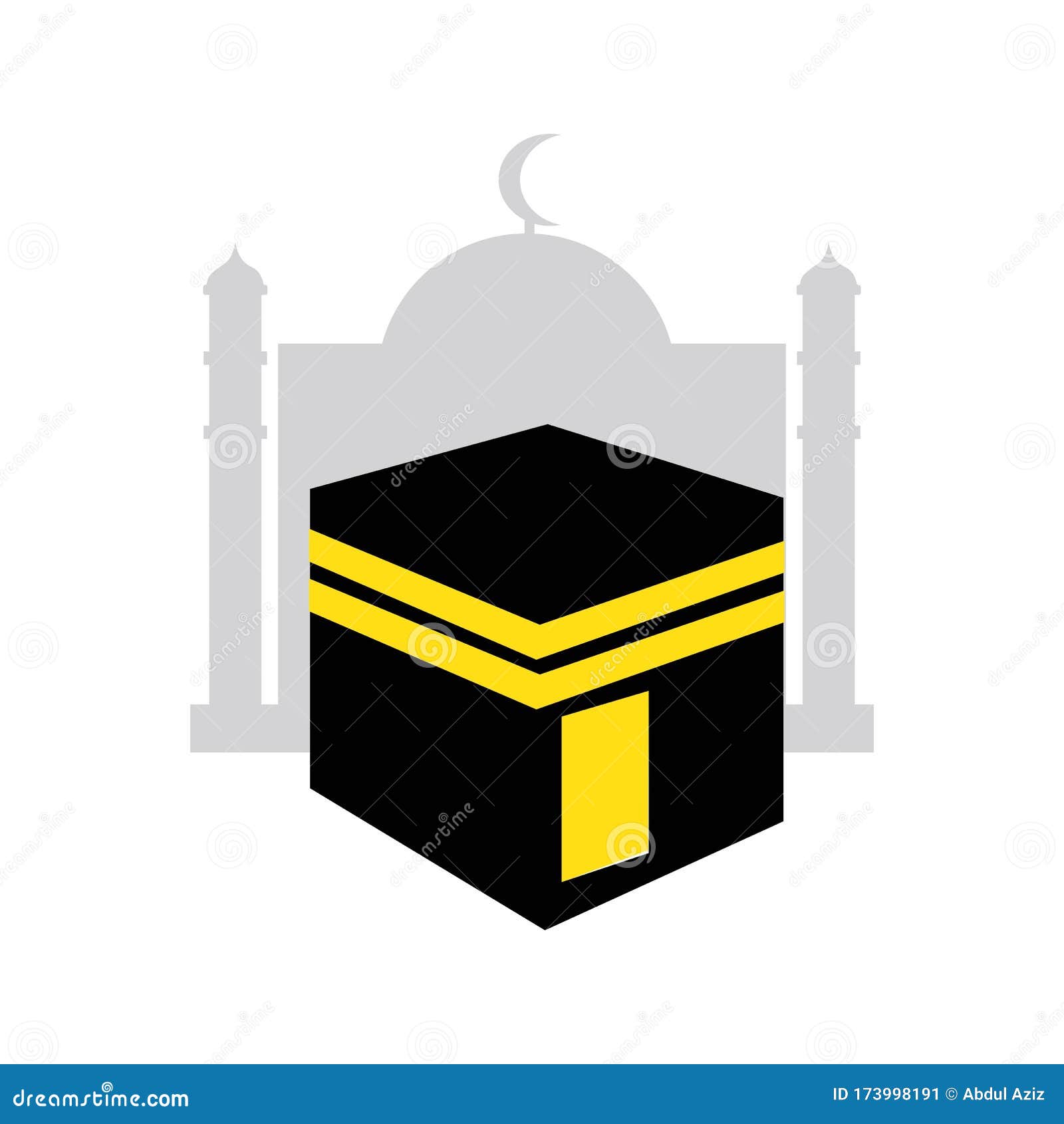 Mecca logo vector stock vector. Illustration of guide - 173998191