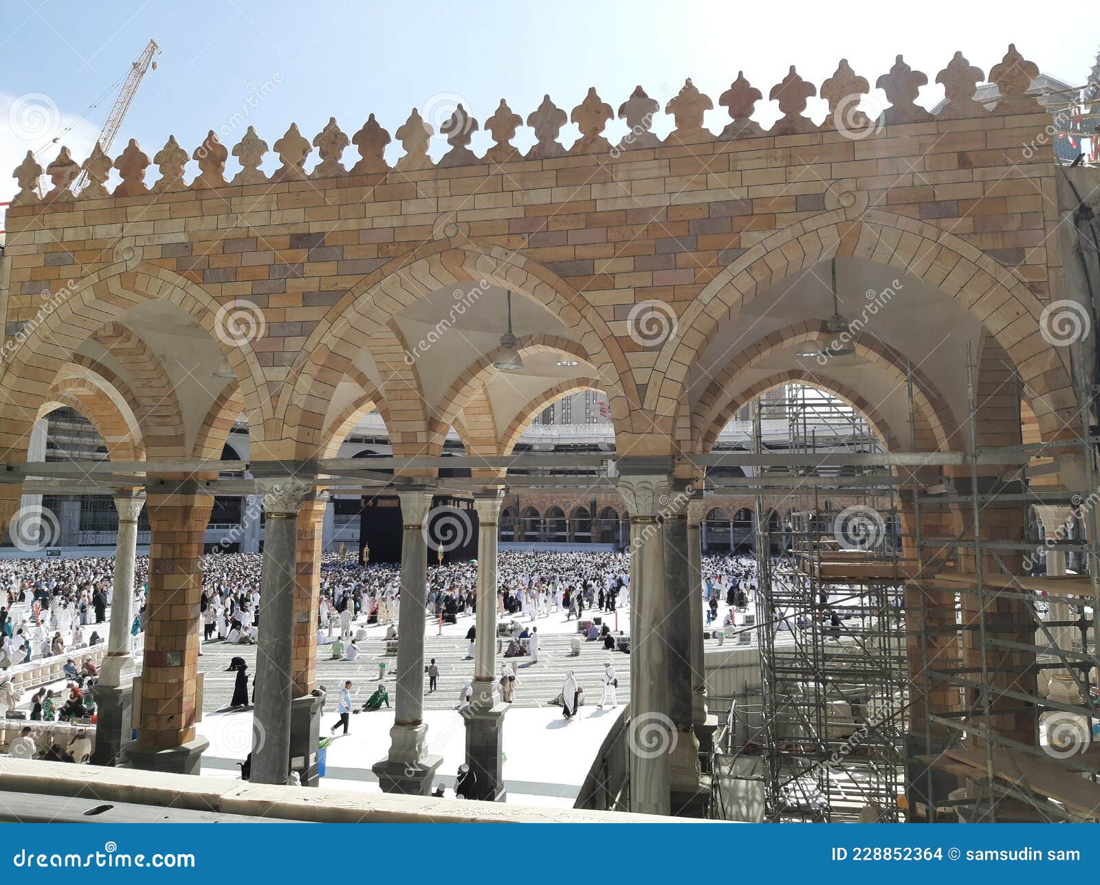 Mecca Masjidil haram editorial stock image. Image of landmark - 228852364