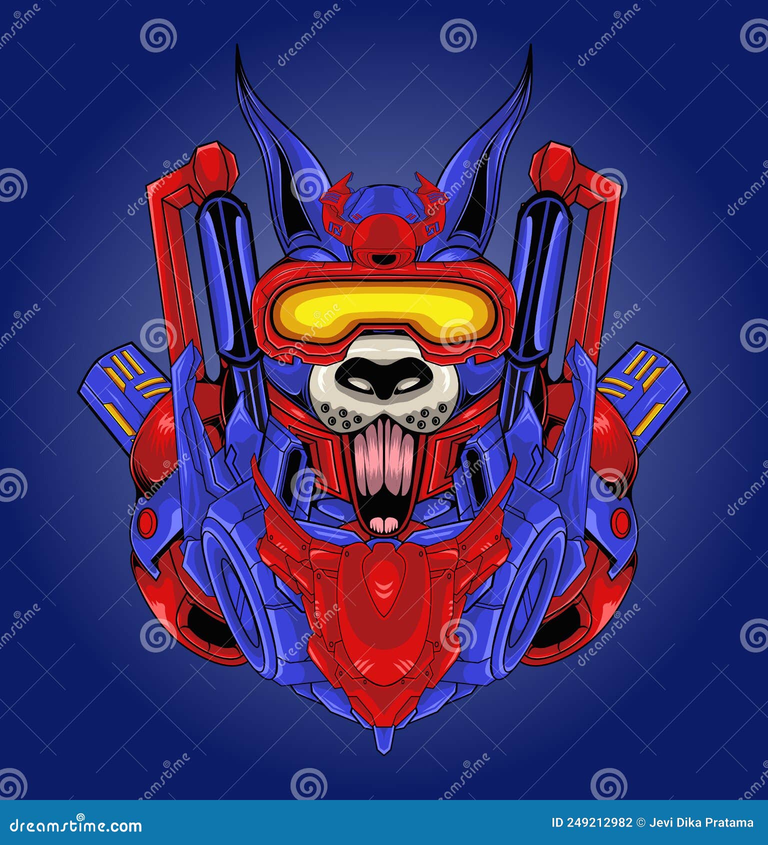 Mecha Cat Robot Illustration Stock Illustration - Illustration of sport ...