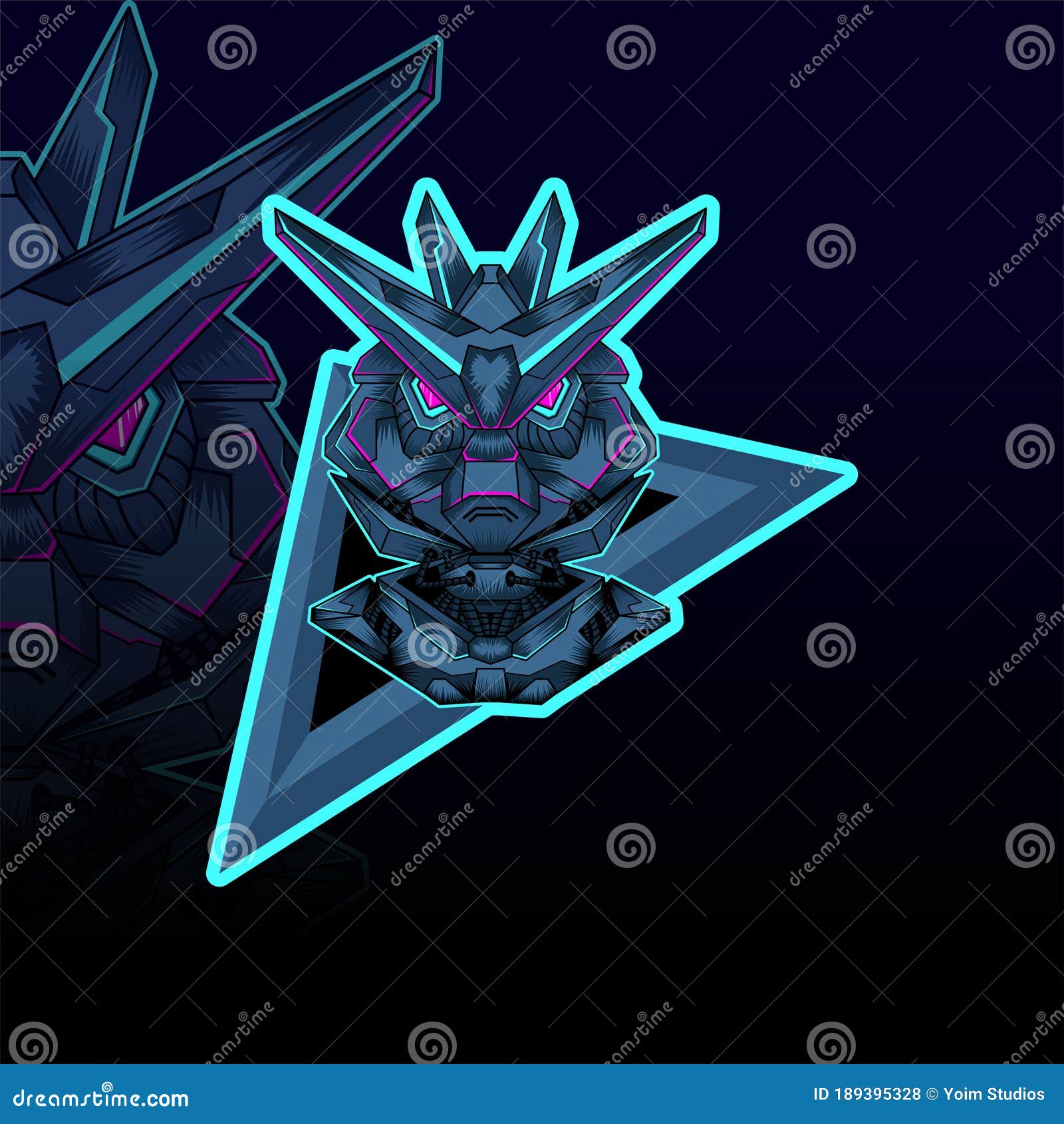 Mecha Esport Vector Graphic Design Illustration Stock Vector ...