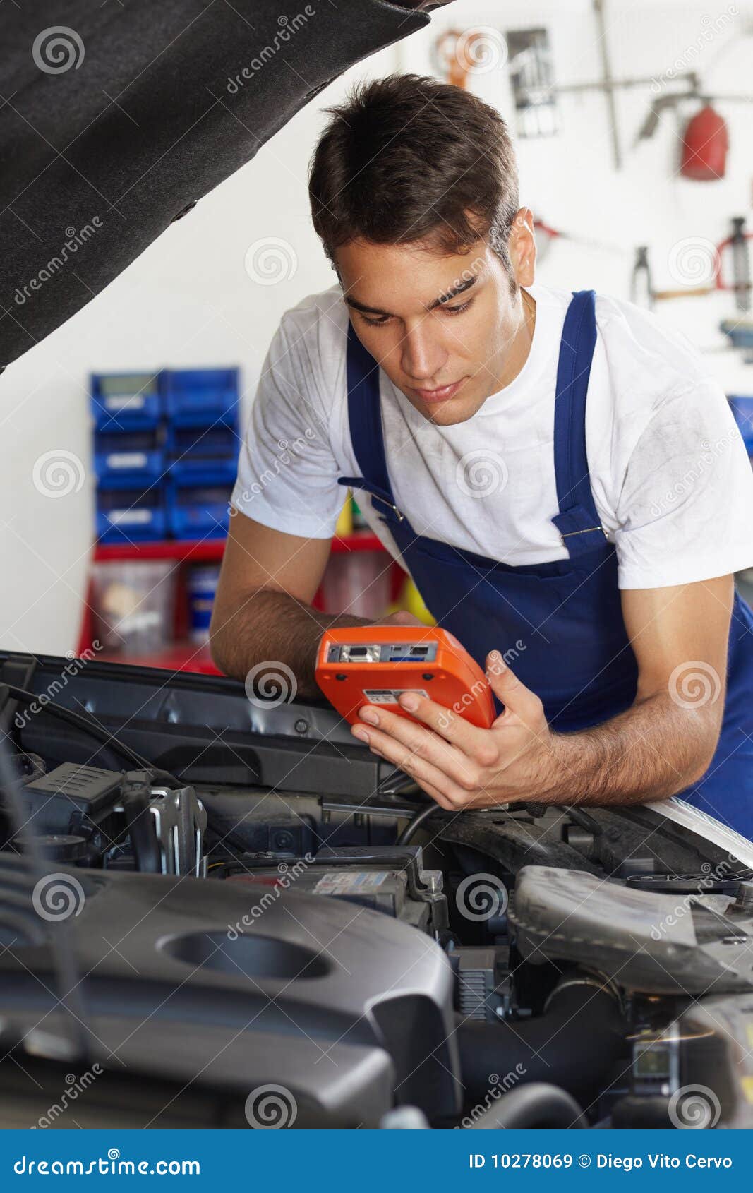 Mechanic stock image. Image of person, overalls, hood - 10278069