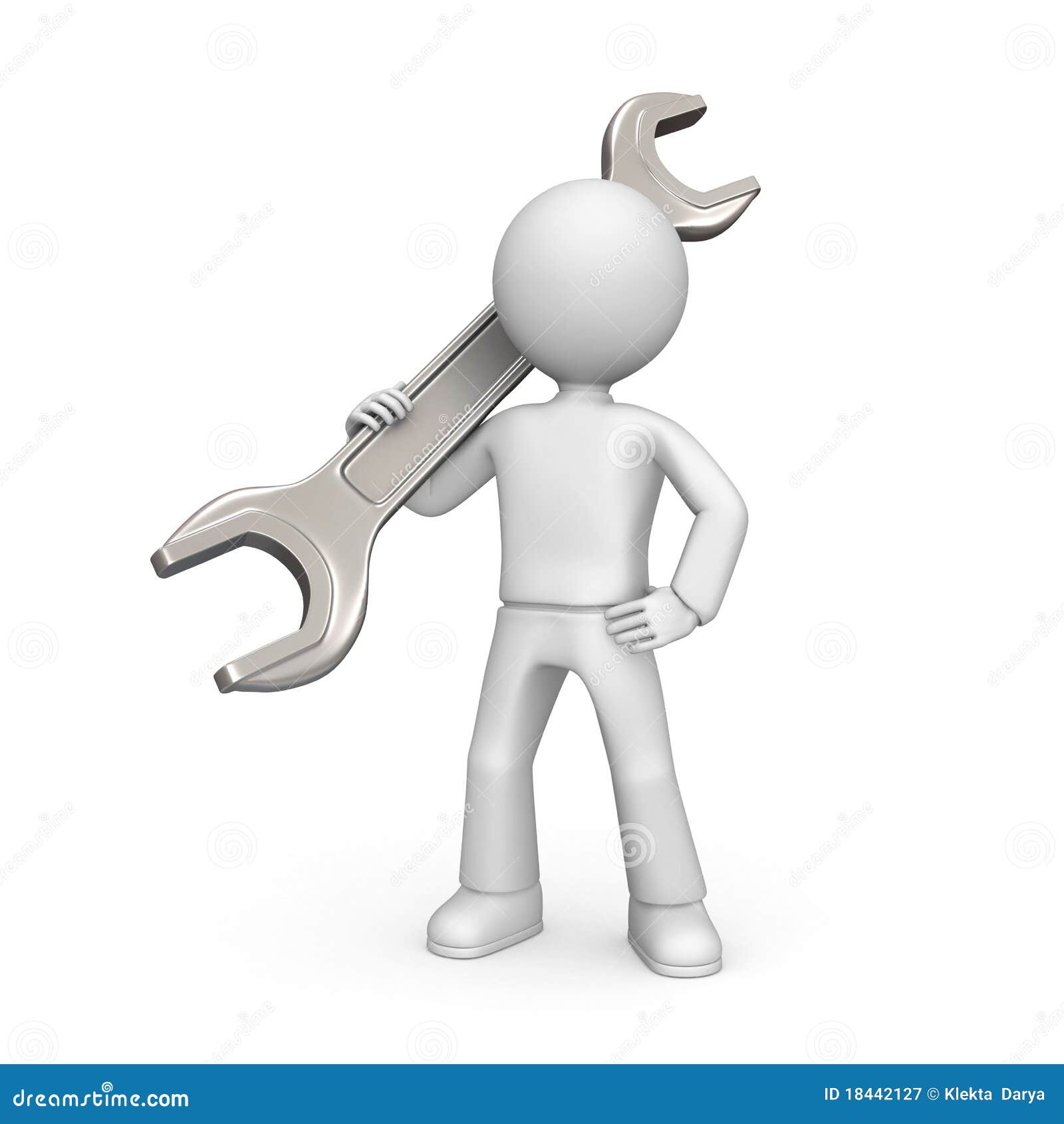 Mechanic stock illustration. Illustration of characters - 18442127