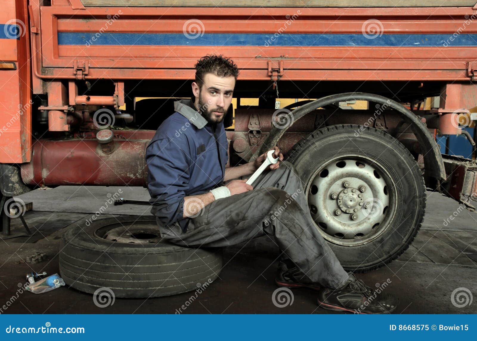 Mechanic stock image. Image of mechanical, motor, servicing - 8668575