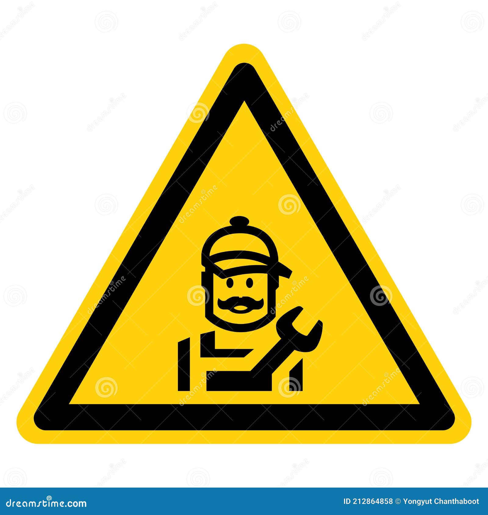 Mechanic Area Symbol Sign ,Vector Illustration, Isolate on White ...