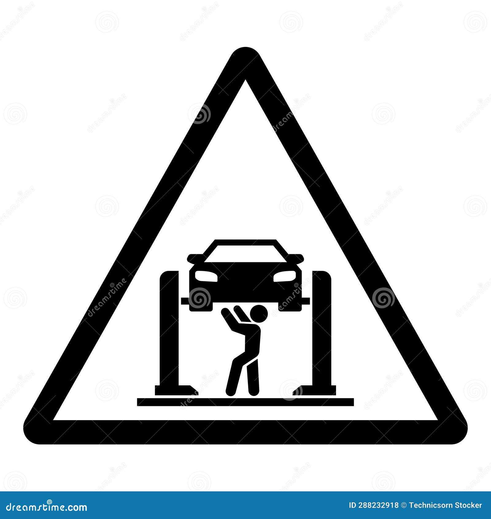 Mechanic Area Symbol Sign, Vector Illustration, Isolate on White ...