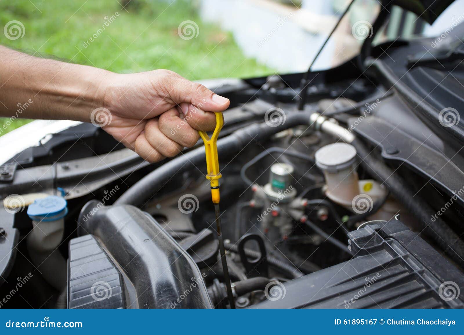 Mechanic Check the Engine daily Stock Image - Image of checking ...