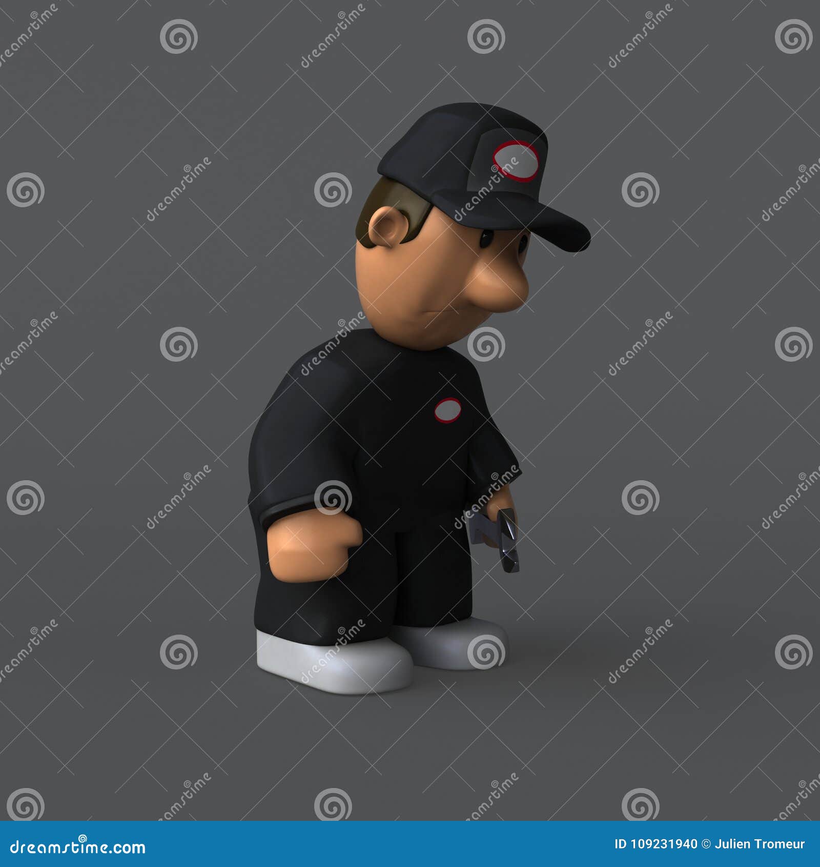 Mechanic - 3D Illustration stock illustration. Illustration of ...