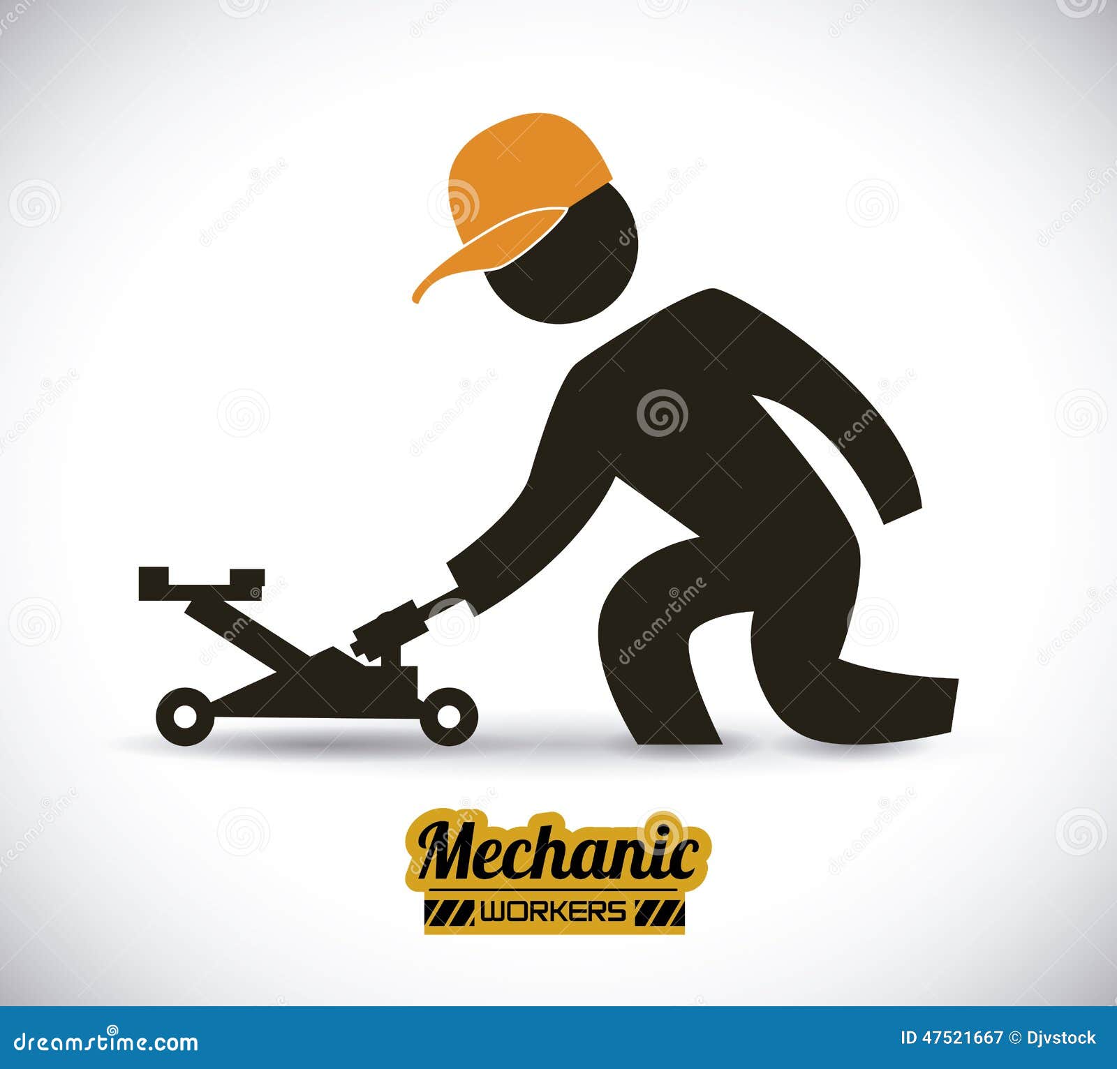 Mechanic design stock vector. Illustration of handyman - 47521667