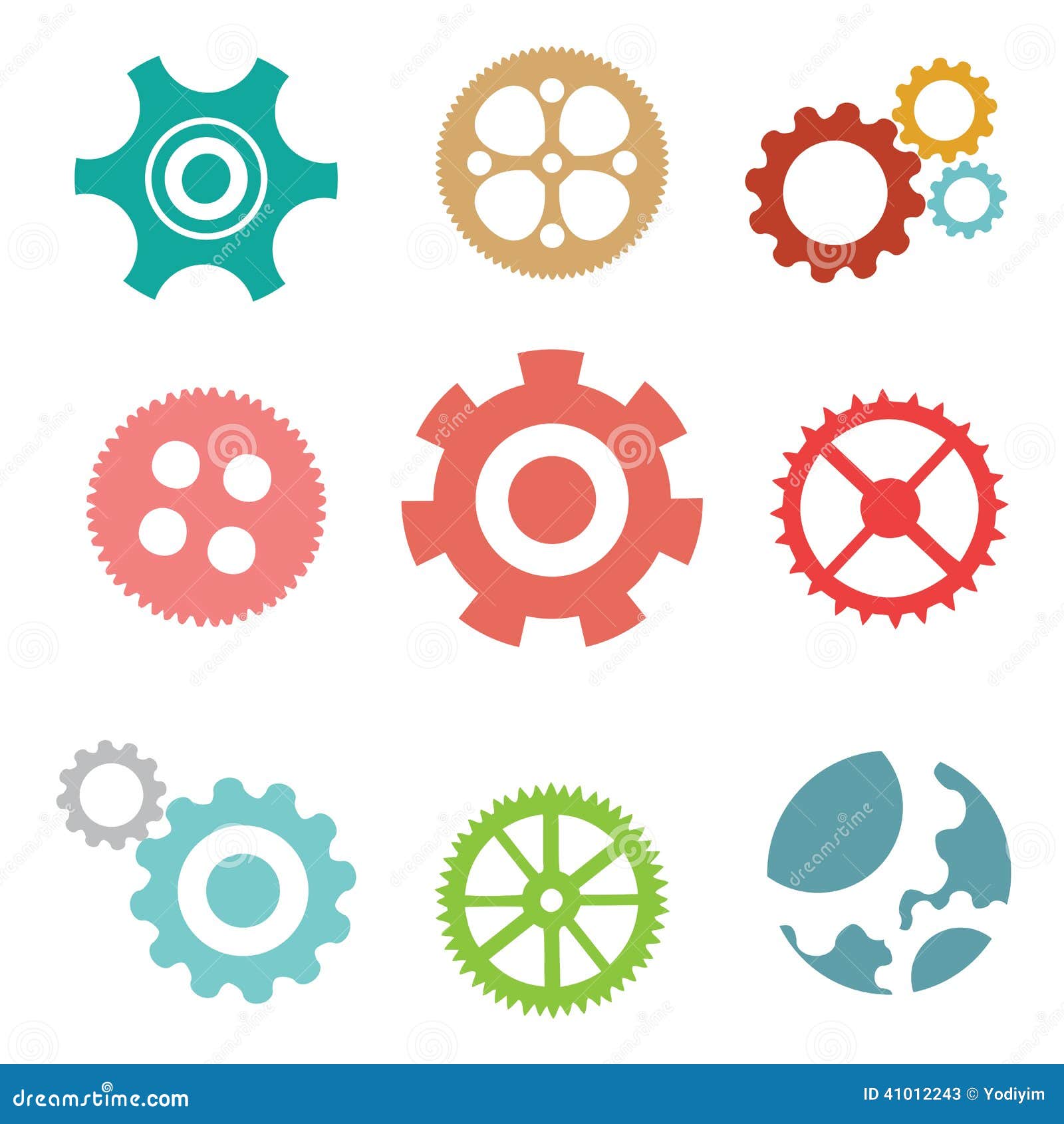 Mechanic gear wheels stock vector. Illustration of cogwheel - 41012243