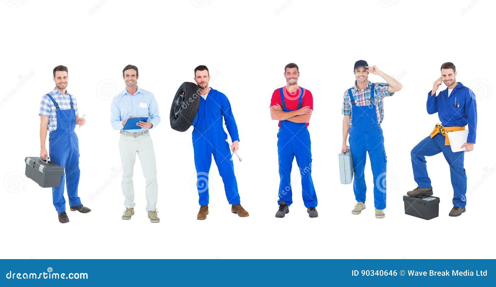 Mechanic group stock photo. Image of clipboard, construction - 90340646