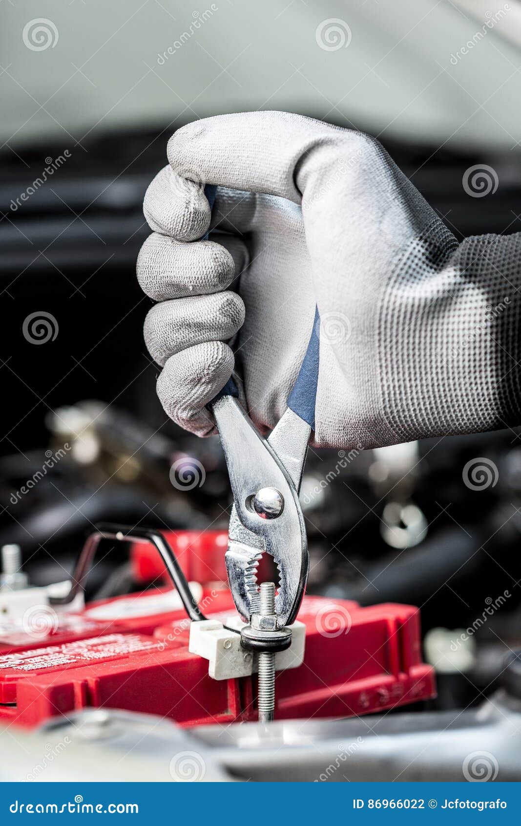 Mechanical Workshop Mechanic Checking Stock Photo - Image of damage ...