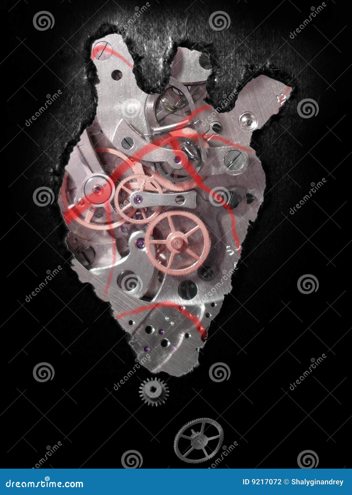 Mechanic heart stock photo. Image of watch, health, cogwheel - 9217072