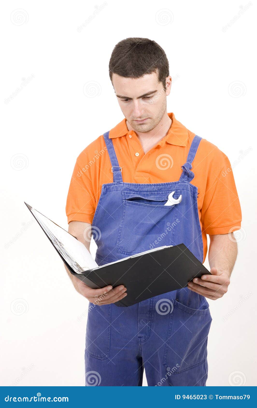 Mechanic Instructions Manual Stock Image - Image of tool, industry: 9465023