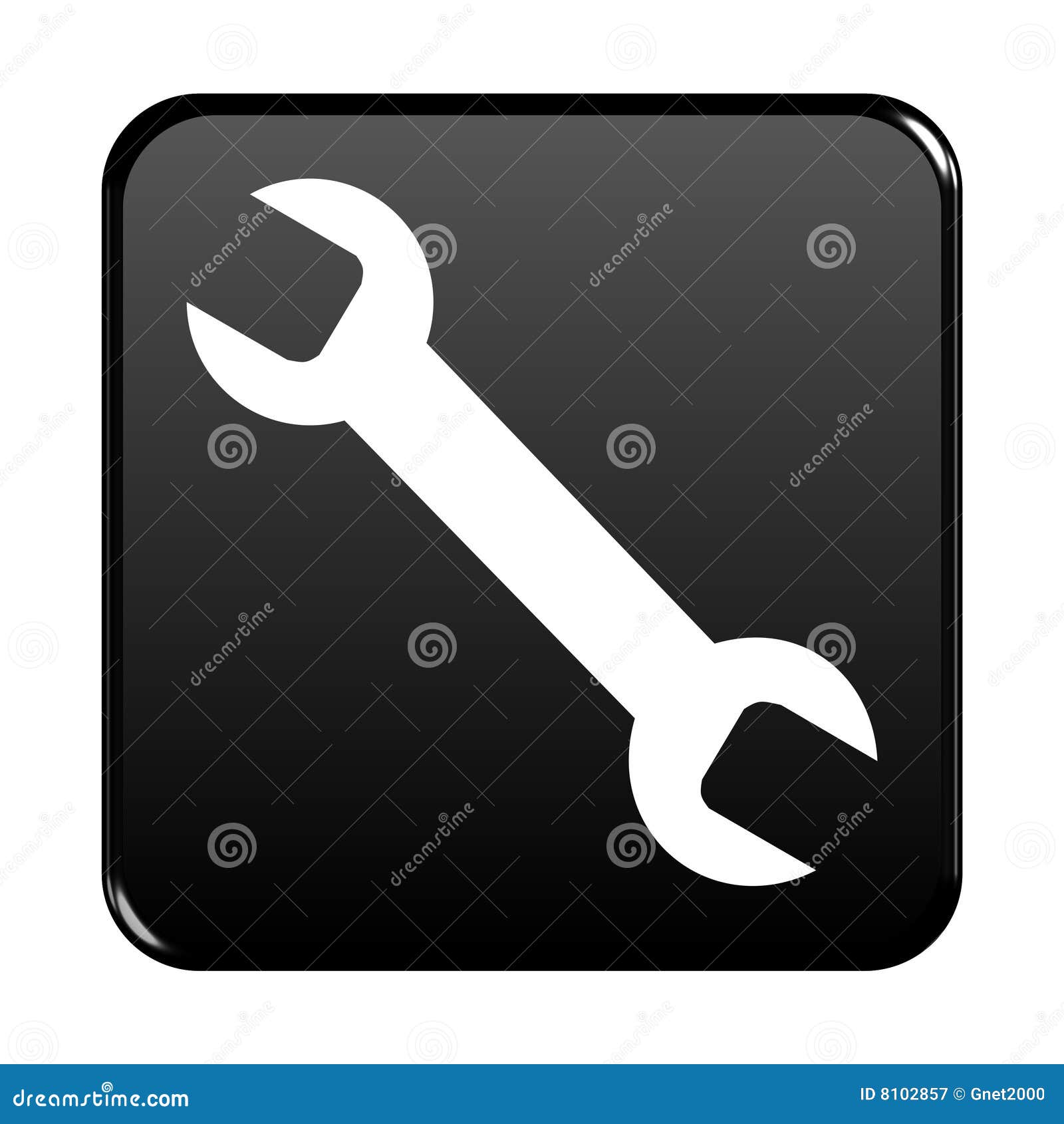 Mechanic key web button stock illustration. Illustration of glass - 8102857