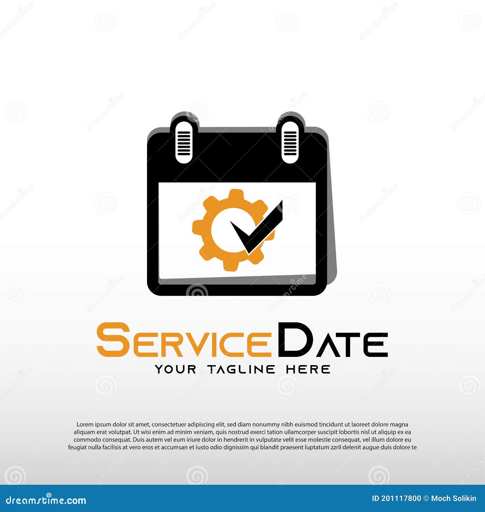 Mechanic Logo with Services Date Concept, Repair Icon, Illustration ...