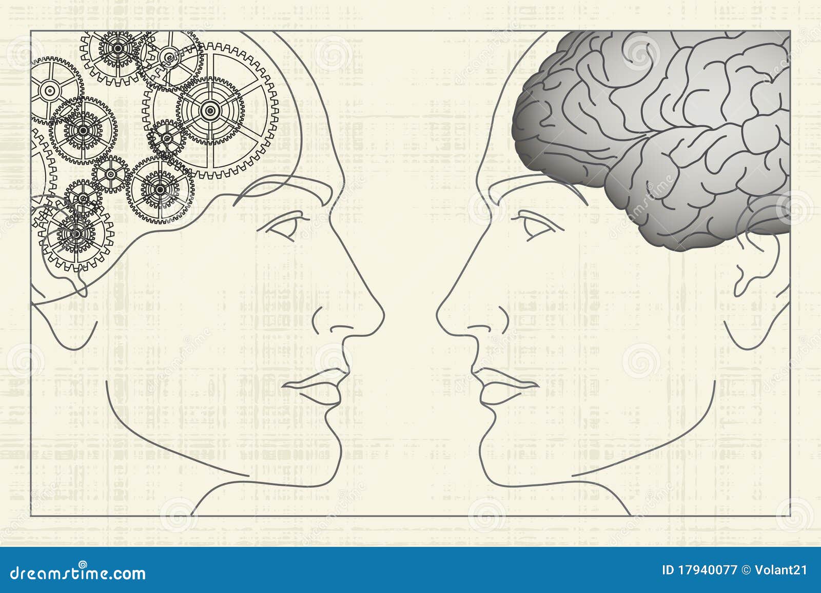 Mechanic minds stock vector. Illustration of head, gear - 17940077