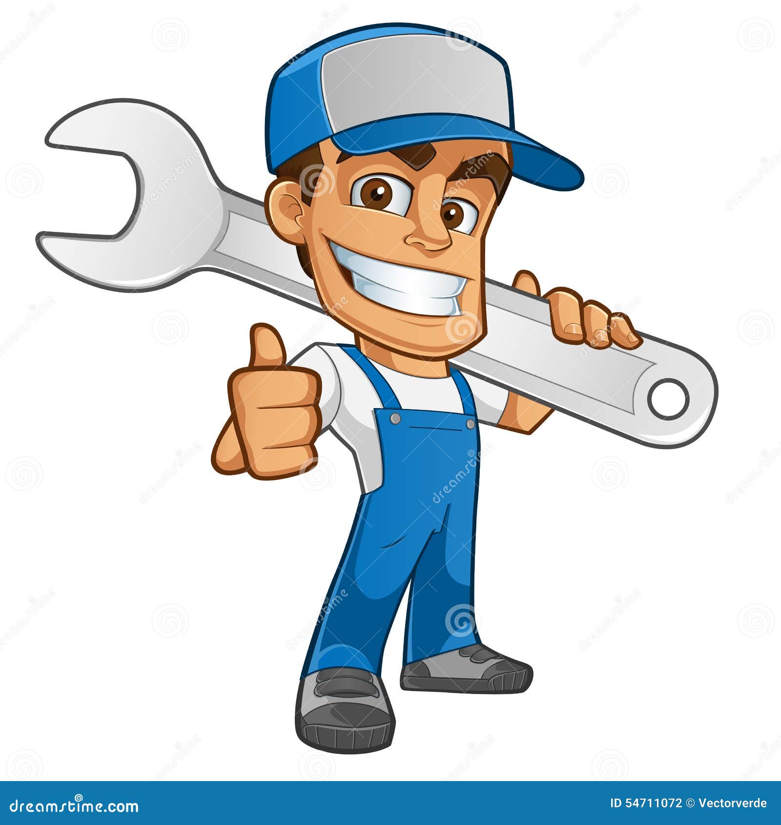 Mechanic stock vector. Illustration of cartoon, service - 54711072