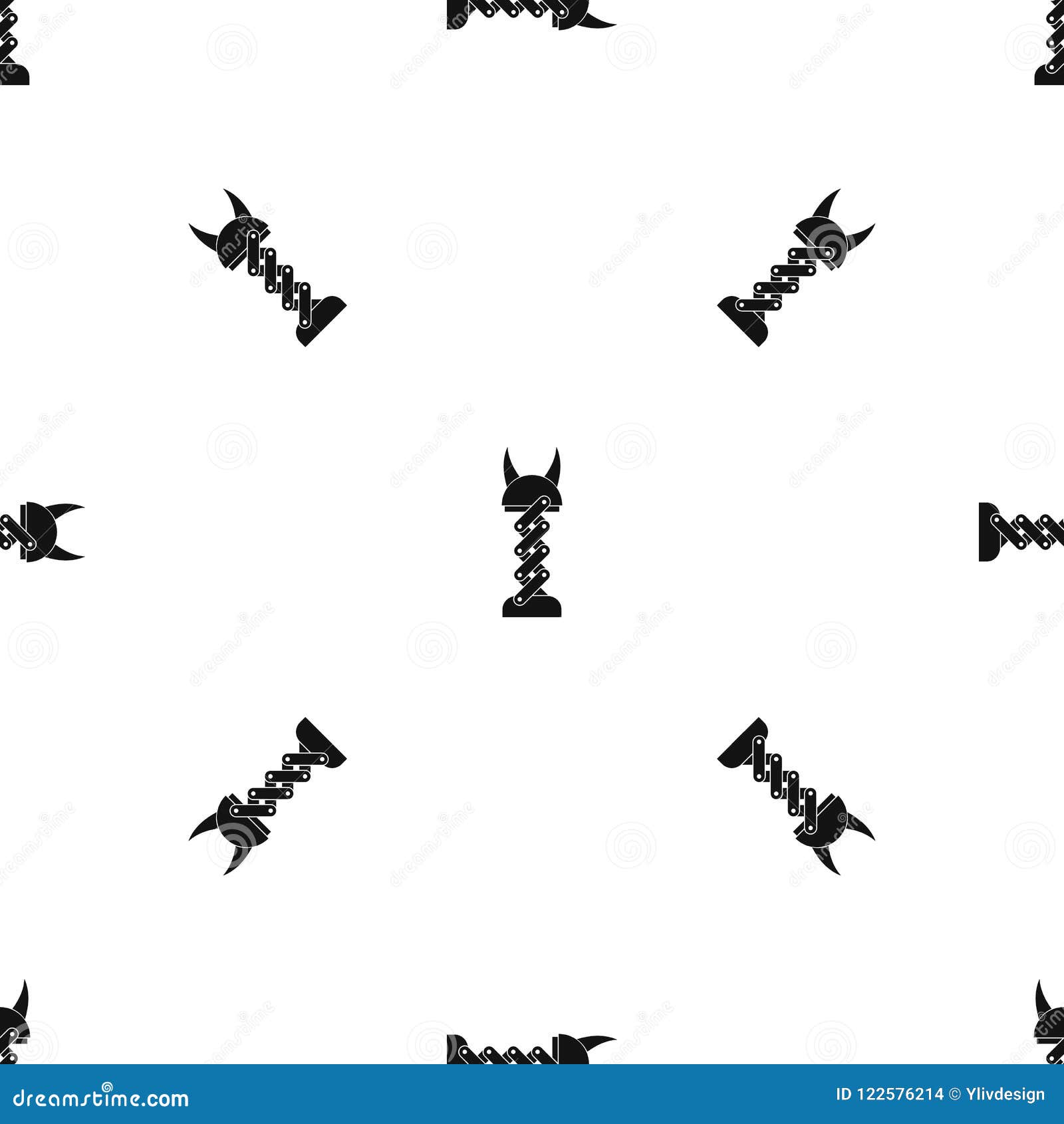 Mechanic Pattern Seamless Black Stock Vector - Illustration of logo ...