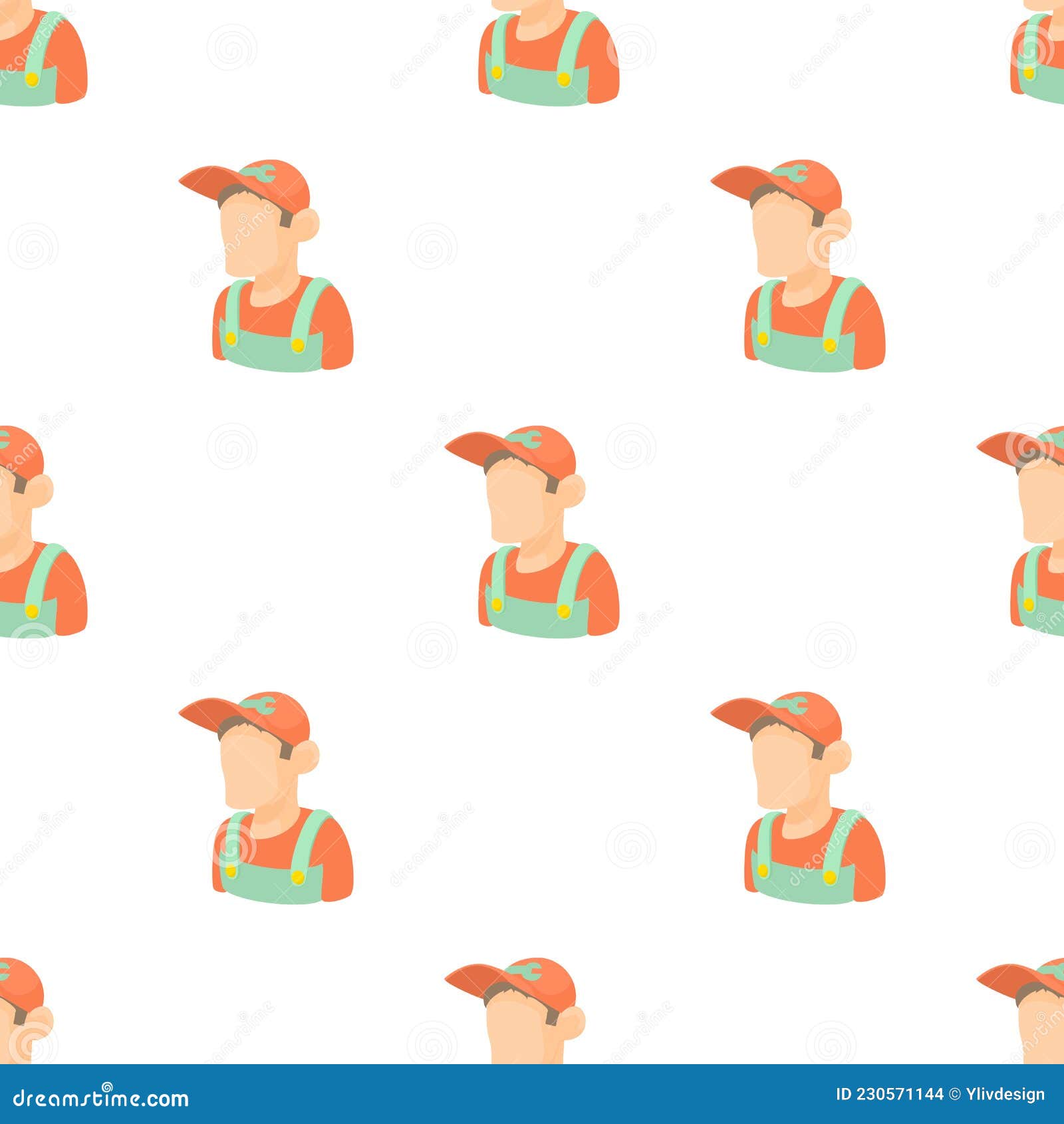 Mechanic Pattern Seamless Vector Stock Illustration - Illustration of ...