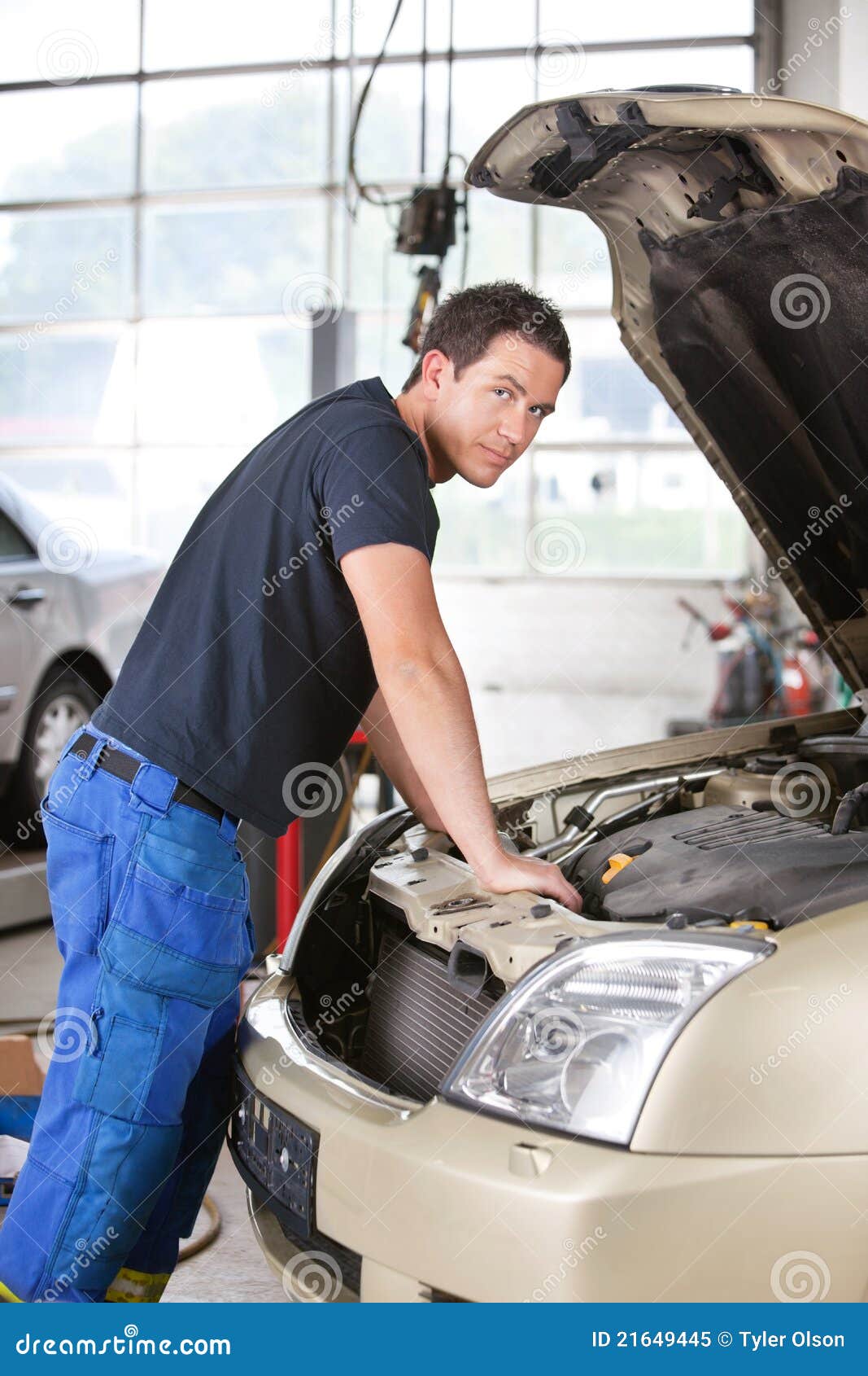 Mechanic Portrait stock image. Image of portrait, engineering - 21649445