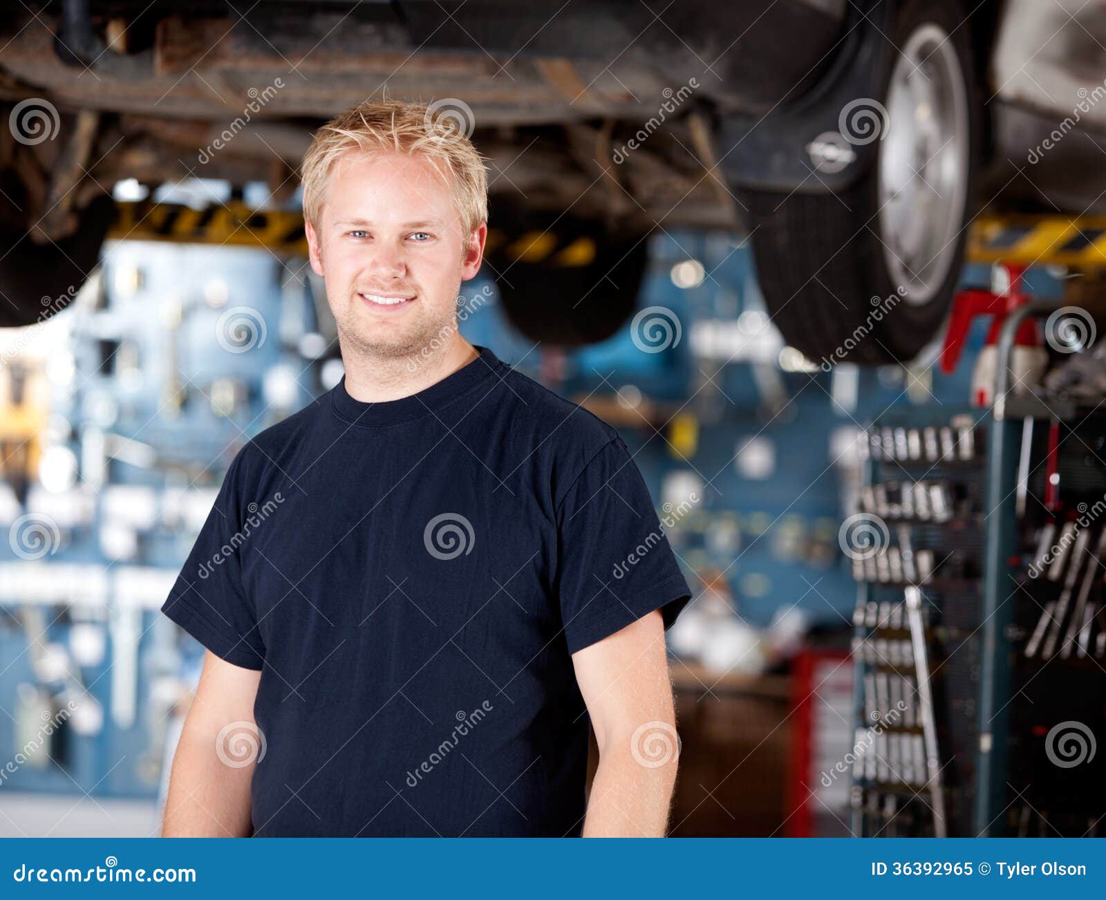 Mechanic Portrait stock image. Image of work, automobile - 36392965