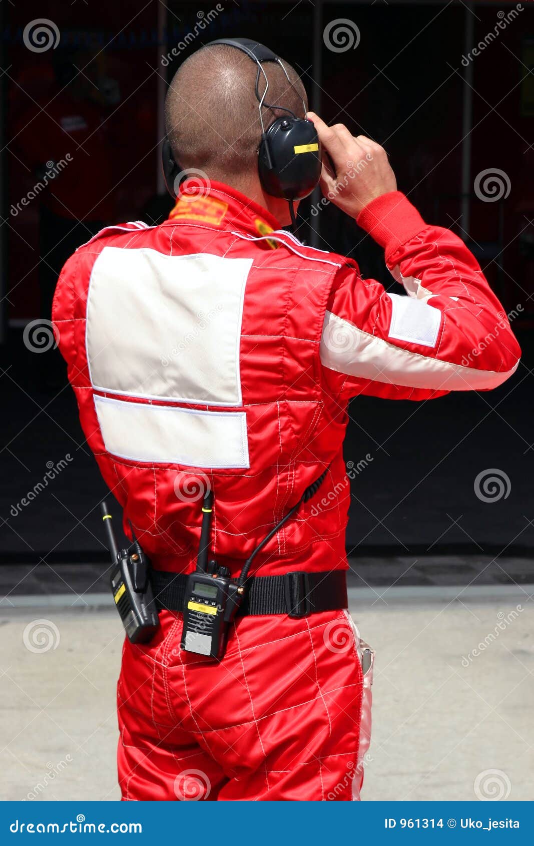 Mechanic in red overall stock photo. Image of technician - 961314