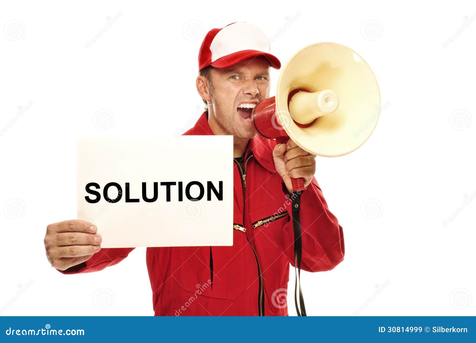 Mechanic in red Overall stock image. Image of mechanic - 30814999