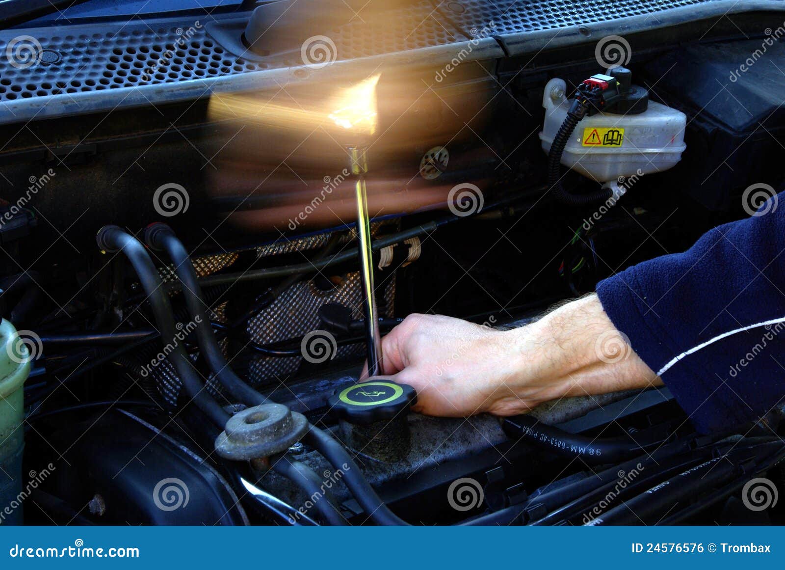 Mechanic repairing a car stock photo. Image of tools - 24576576