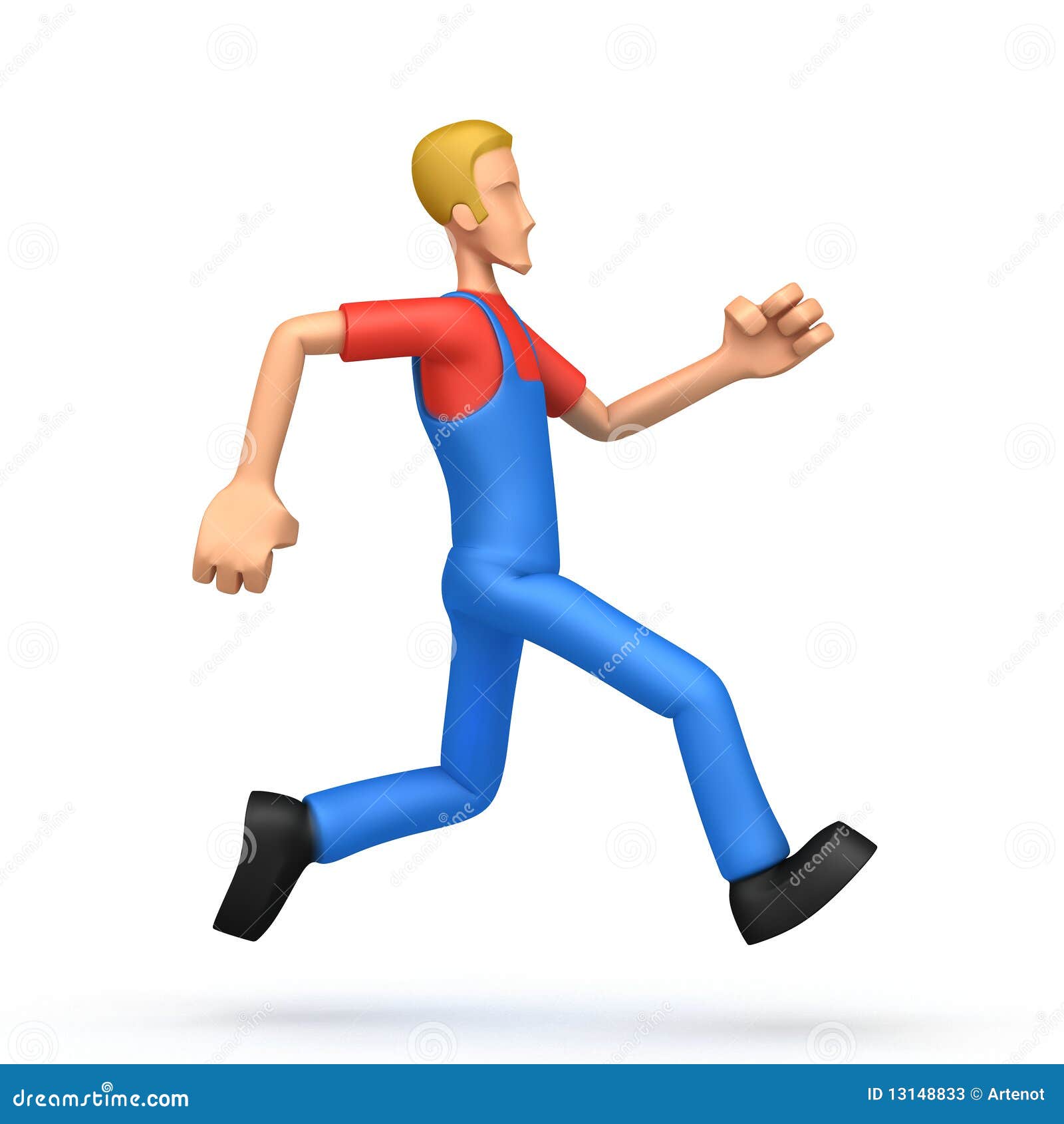 Mechanic runs stock illustration. Illustration of mechanic - 13148833