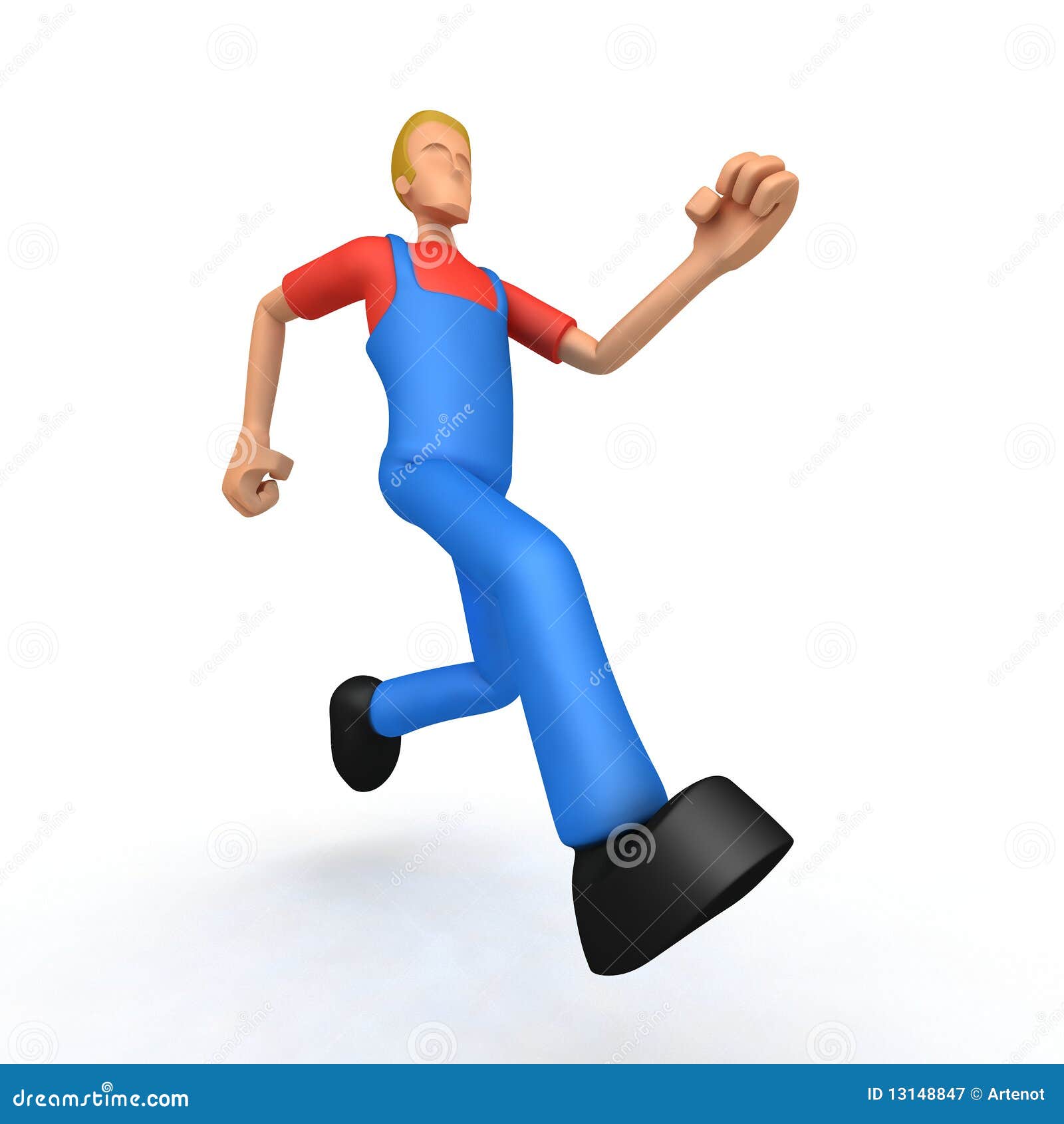 Mechanic runs forward stock illustration. Illustration of activity ...