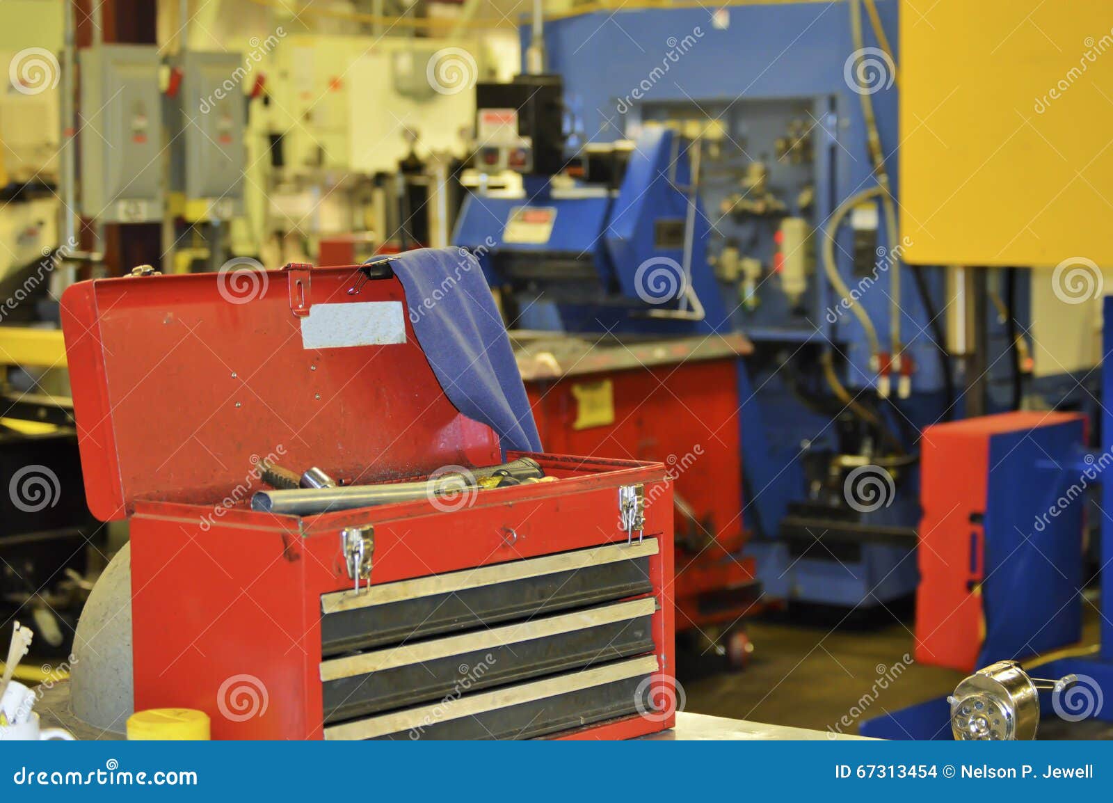 Mechanic S Open Tool Box at Factory Editorial Stock Image - Image of ...
