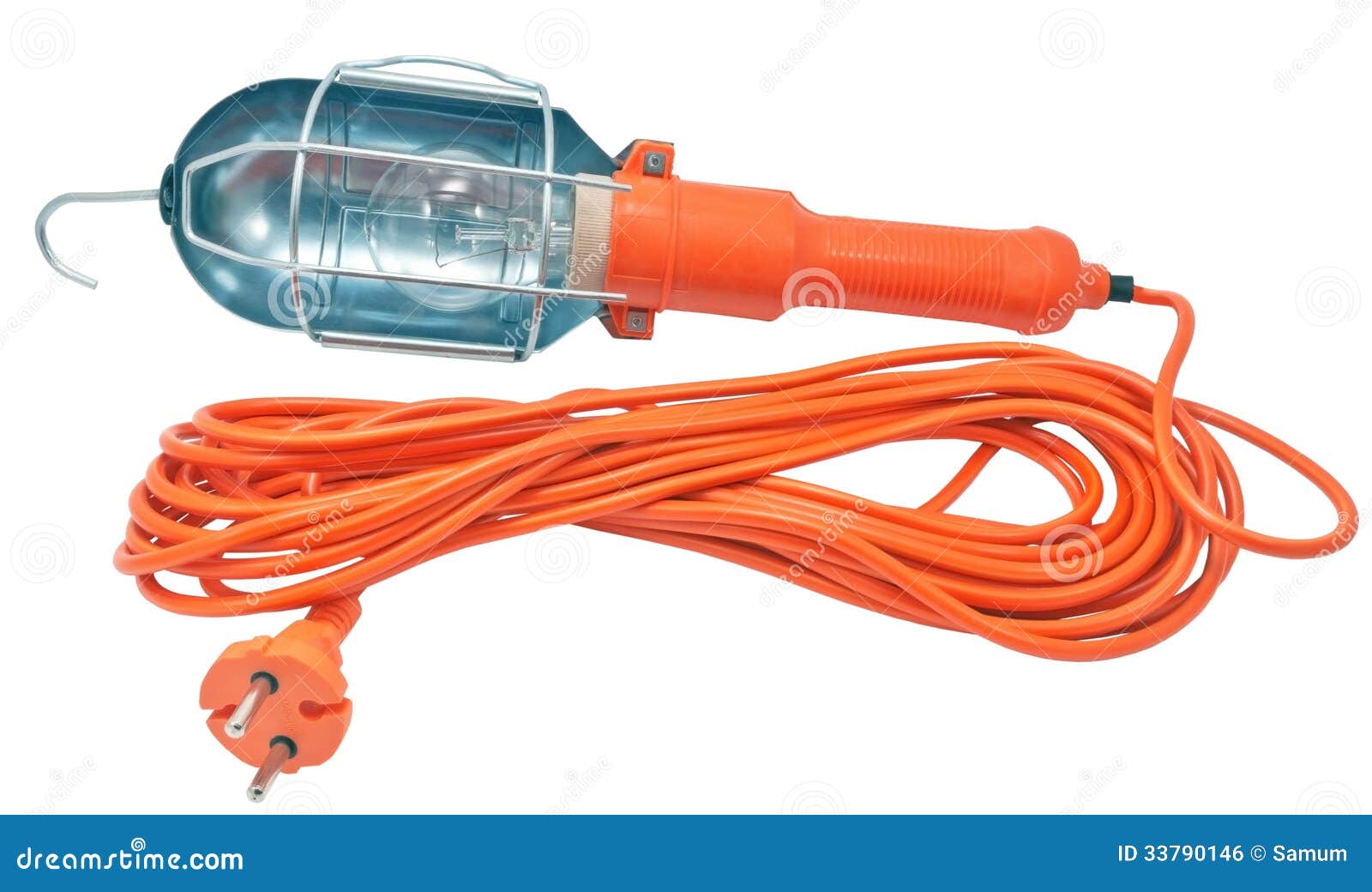 Mechanic s work lamp stock photo. Image of holding, incandescent - 33790146