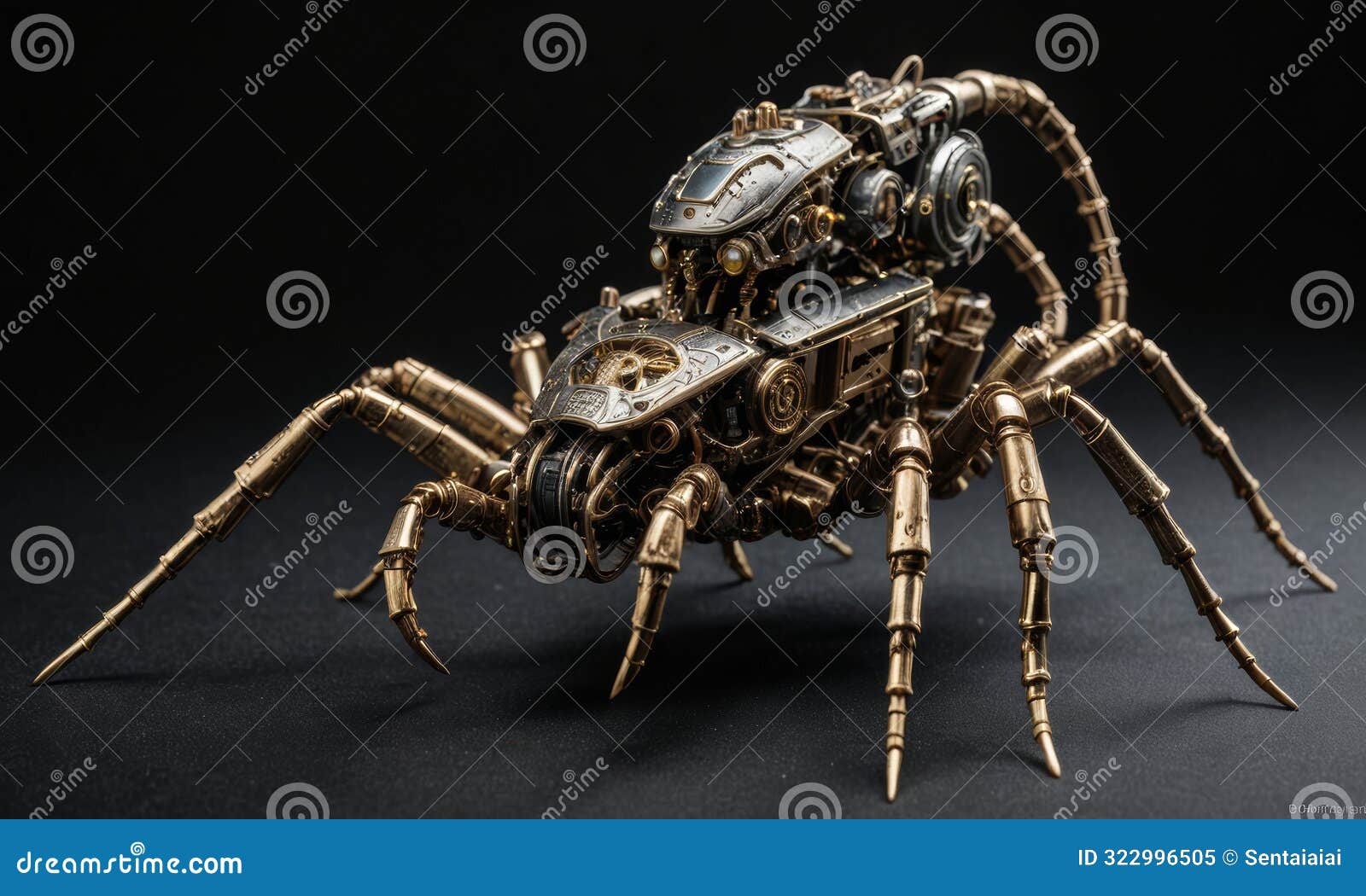 Mechanic Scorpio Beetle Art. Insect Robot Steampunk Style Stock ...